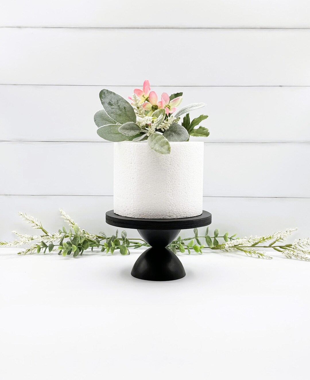 Black Cake Stand 6" Smash Cake Stand, 1st Birthday Cake Riser ...