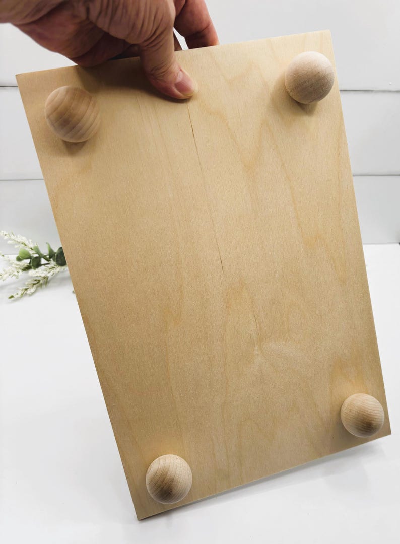 12" X 6" Unfinished Rectangle Wood Stand, Farmhouse Rustic DIY Natural ...