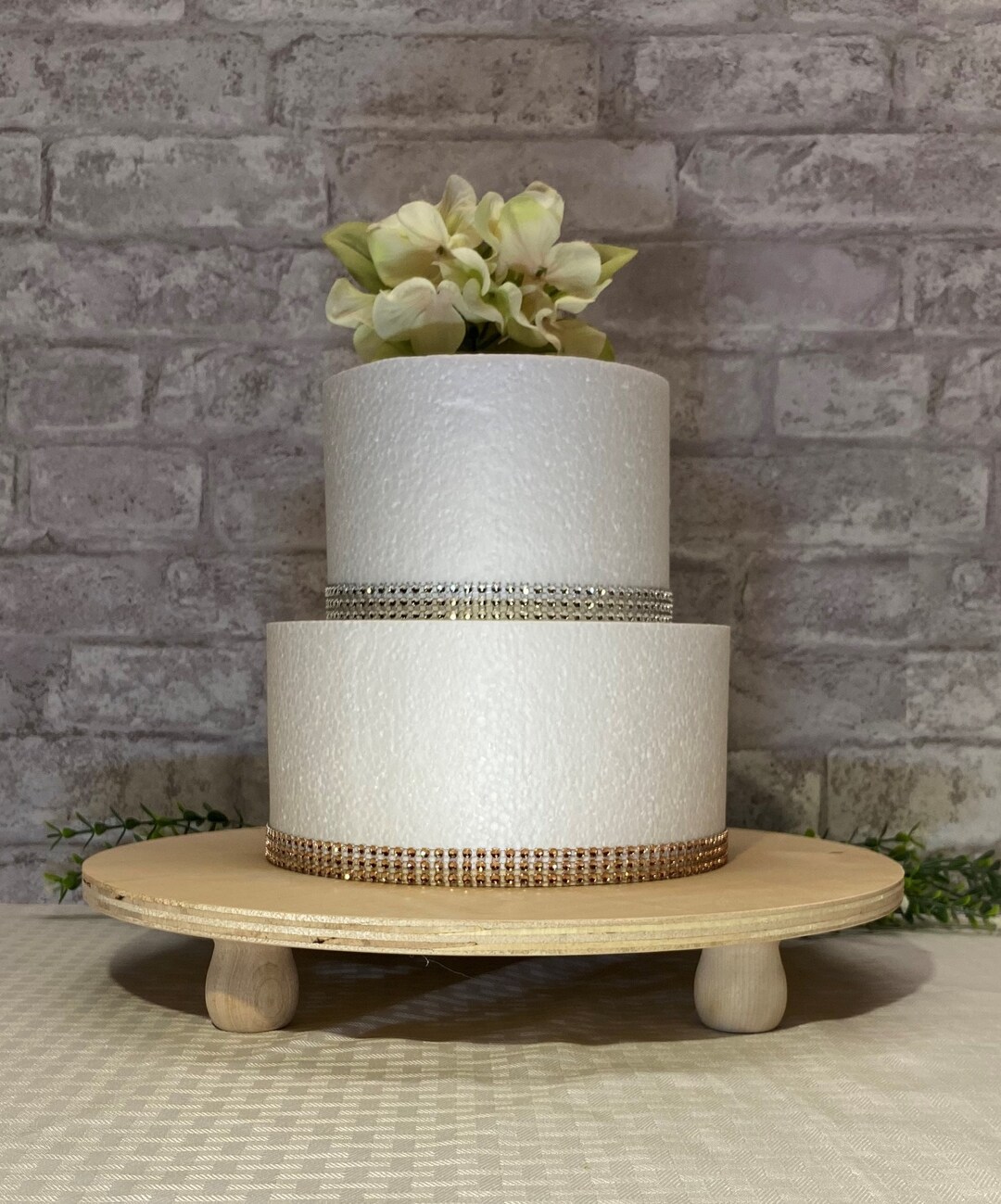 14 35.5cm Unfinished Wood Cake Stand, Paint It Yourself to Match Your ...