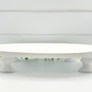 White Cake Stand 18" Wedding Cake Stand, Farmhouse Riser, White ...