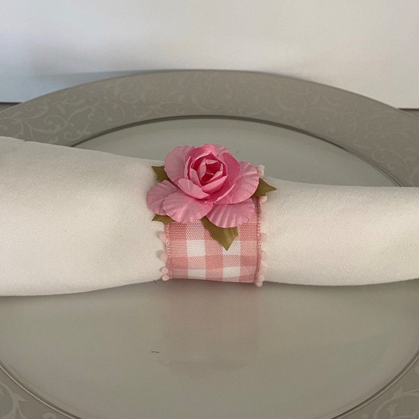 Rose Napkin Rings - Etsy