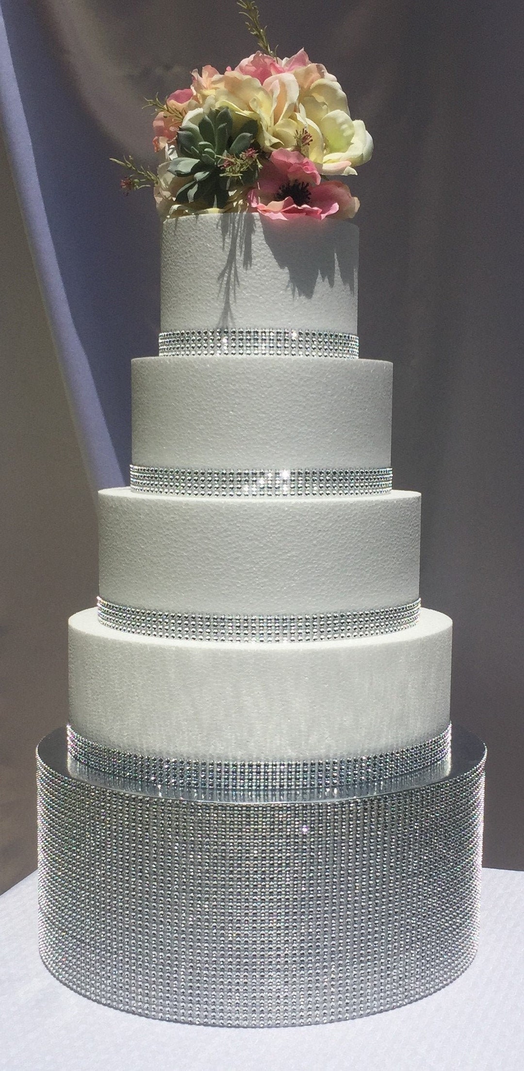 Wedding Cake Stand 16 X 6 40cm X 15cm ROUND Platform Riser Sparkly ...