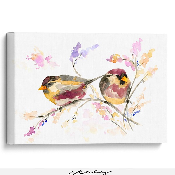 Bird Art Canvas - Etsy