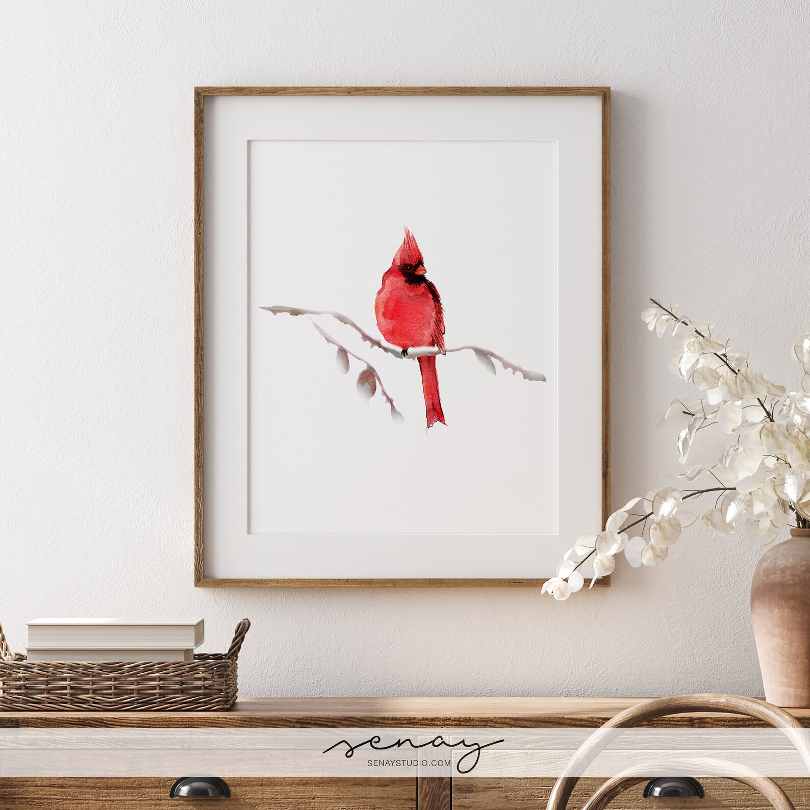 Red Cardinal Bird Art Print Perfect Gift for Her or Him - Etsy