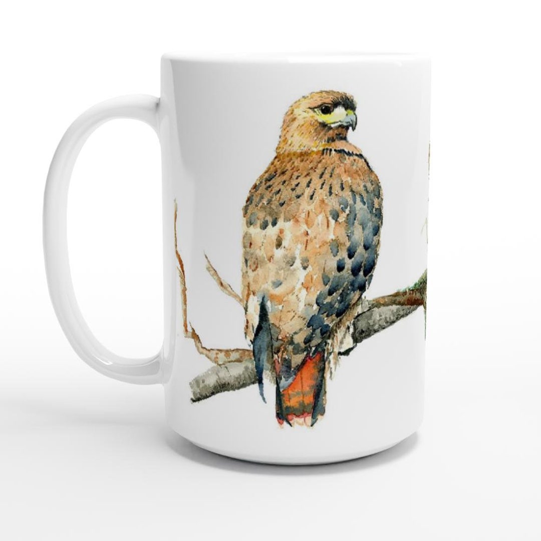 Red-tailed Hawk 15oz Ceramic Mug - Etsy