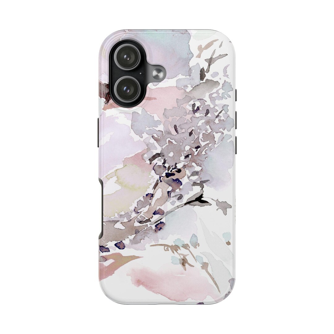 Watercolor Floral Phone Case | Pastel Botanical Art - Etsy