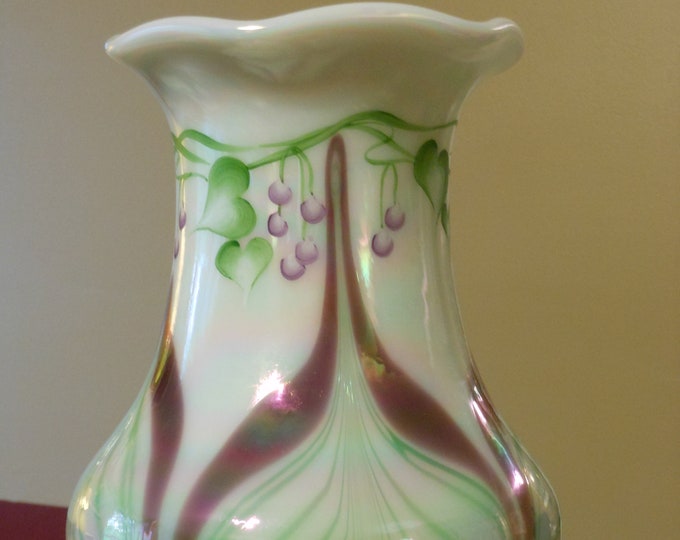 Fenton 8.5-inch Vase Hand Painted by Christy Riggs - Etsy