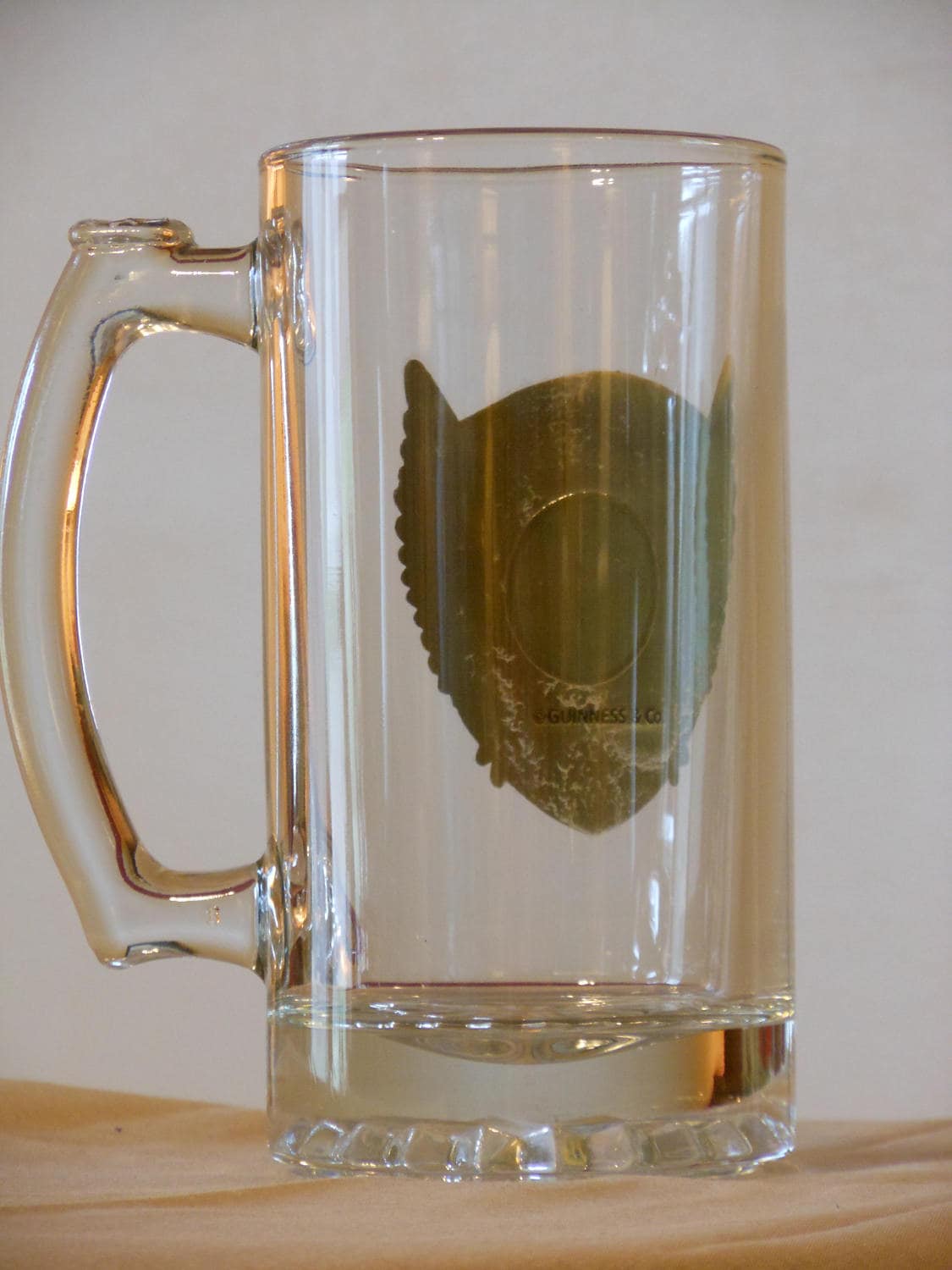 Guinness Wings Glass and Pewter Stein