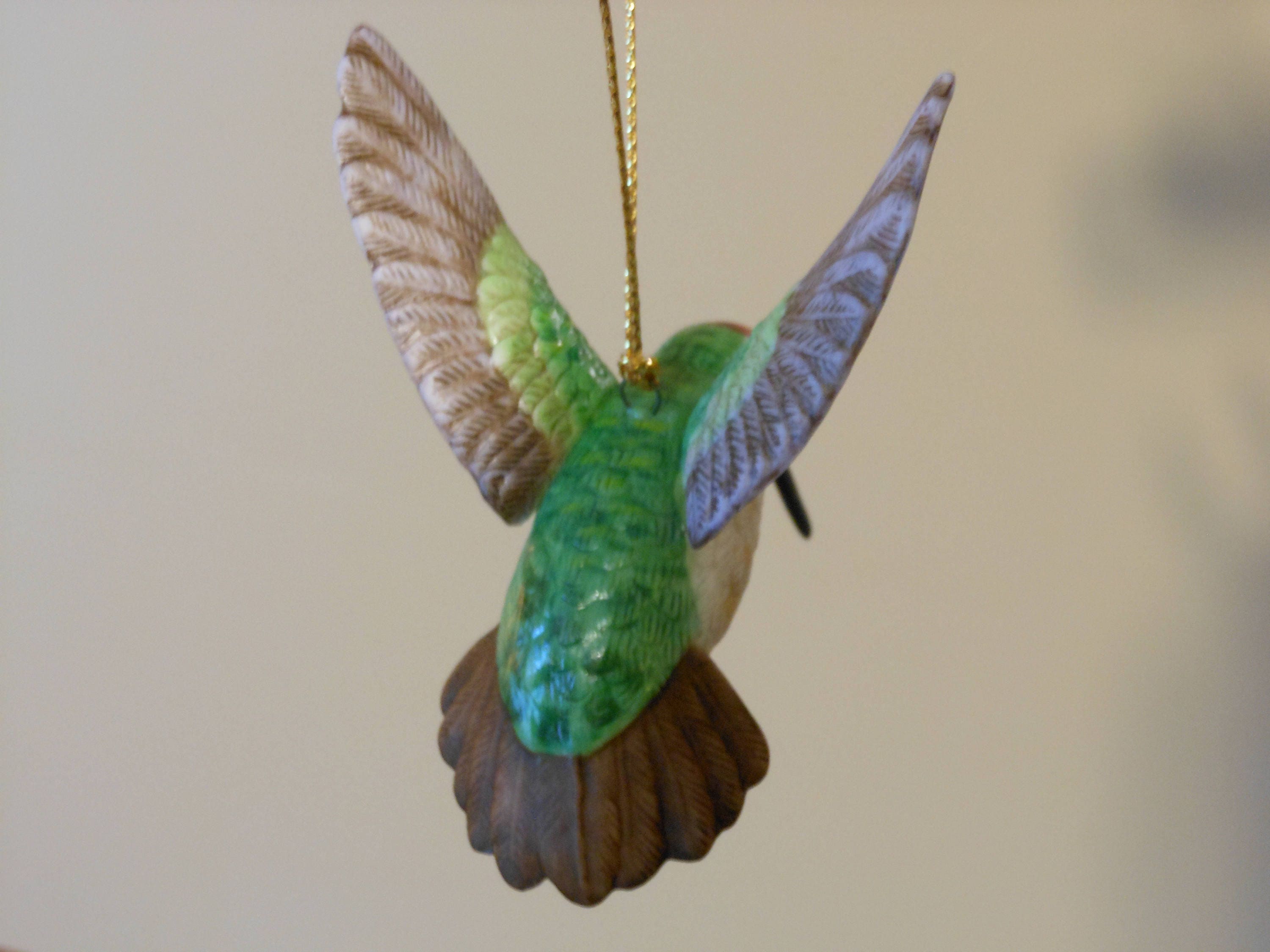 Lenox Fine Porcelain Hummingbird Ornaments: Costa's & Anna's