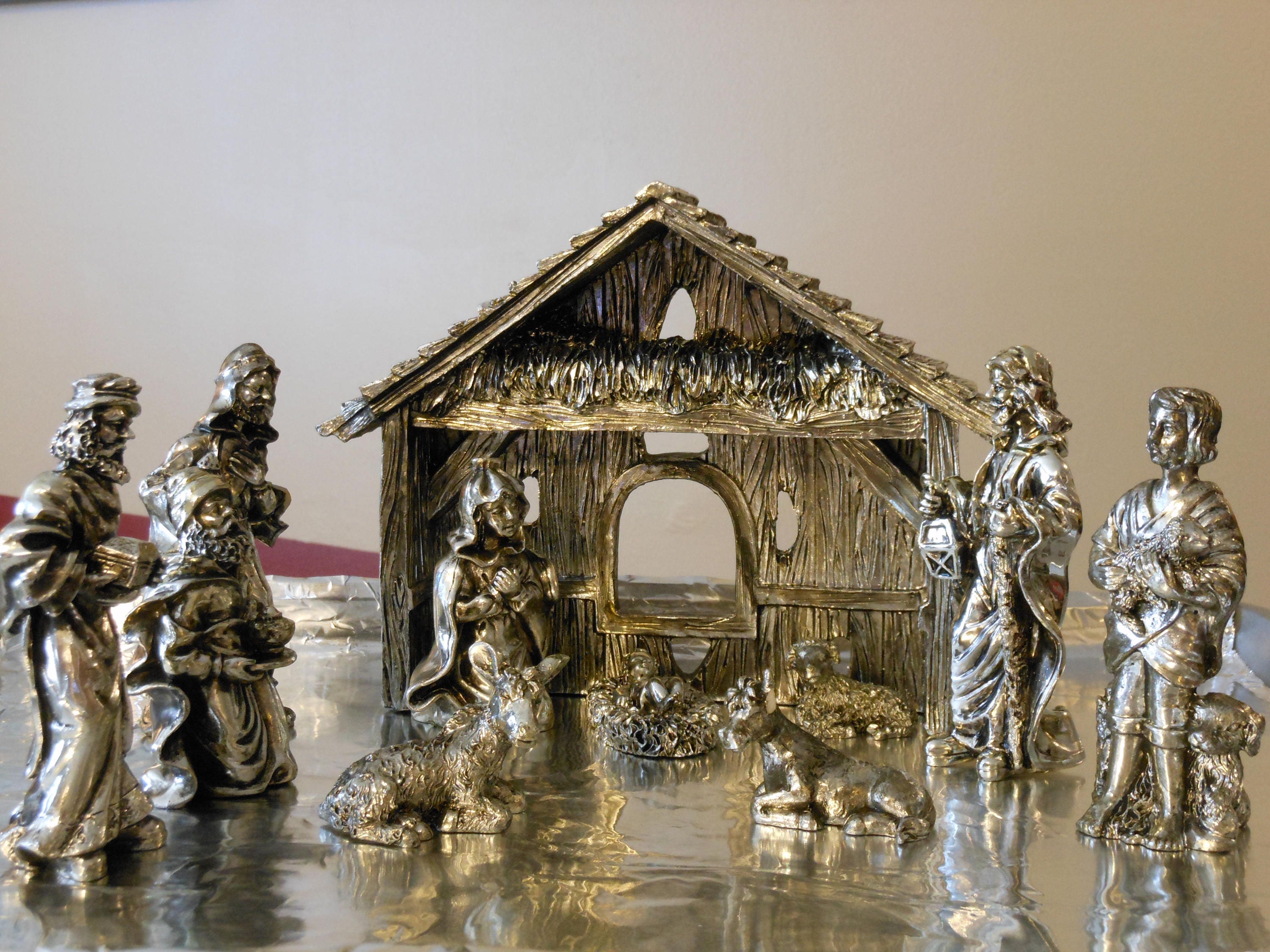 International Silver Company 11-Piece Nativity Set