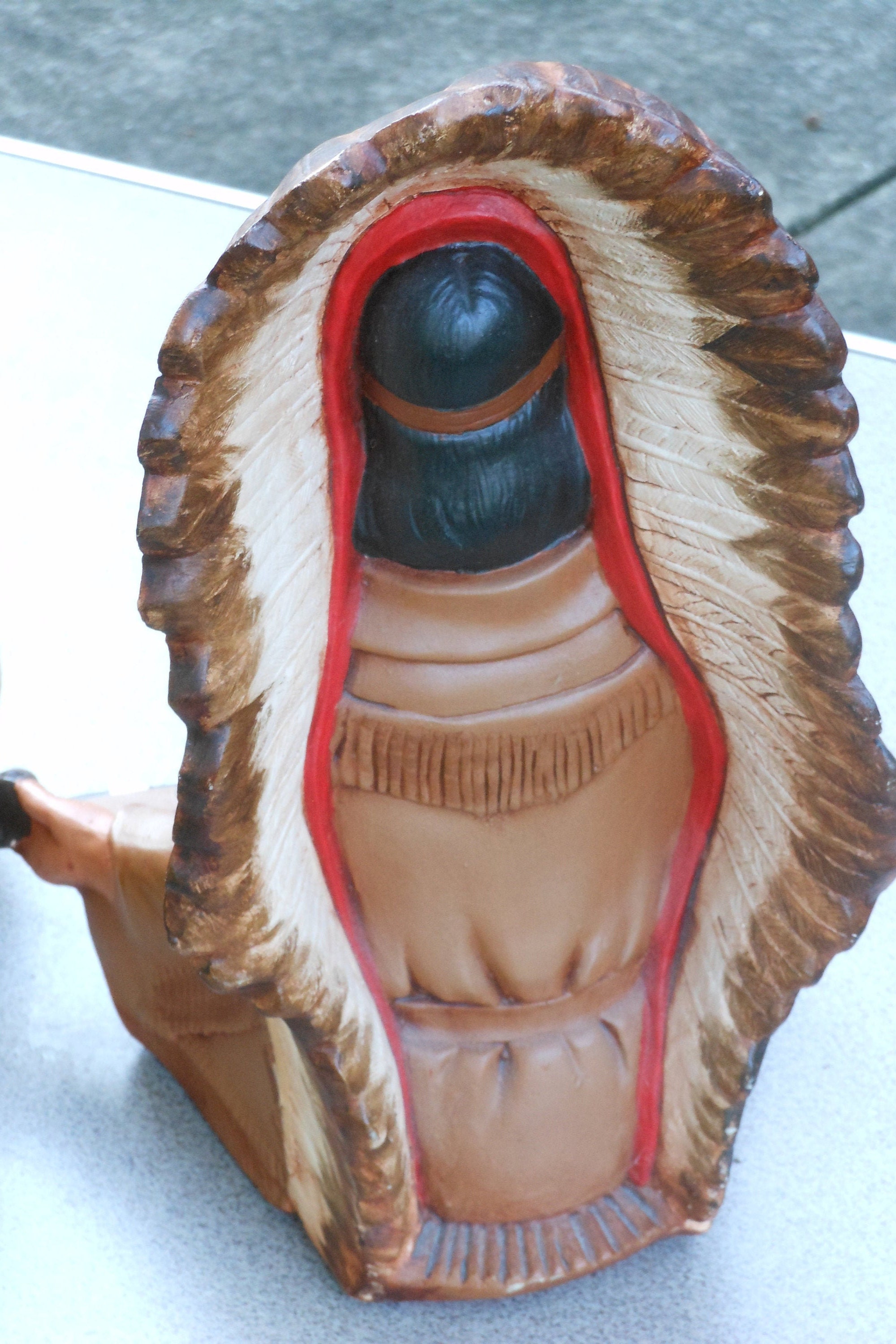 Large Homco Native American Chalk Figures