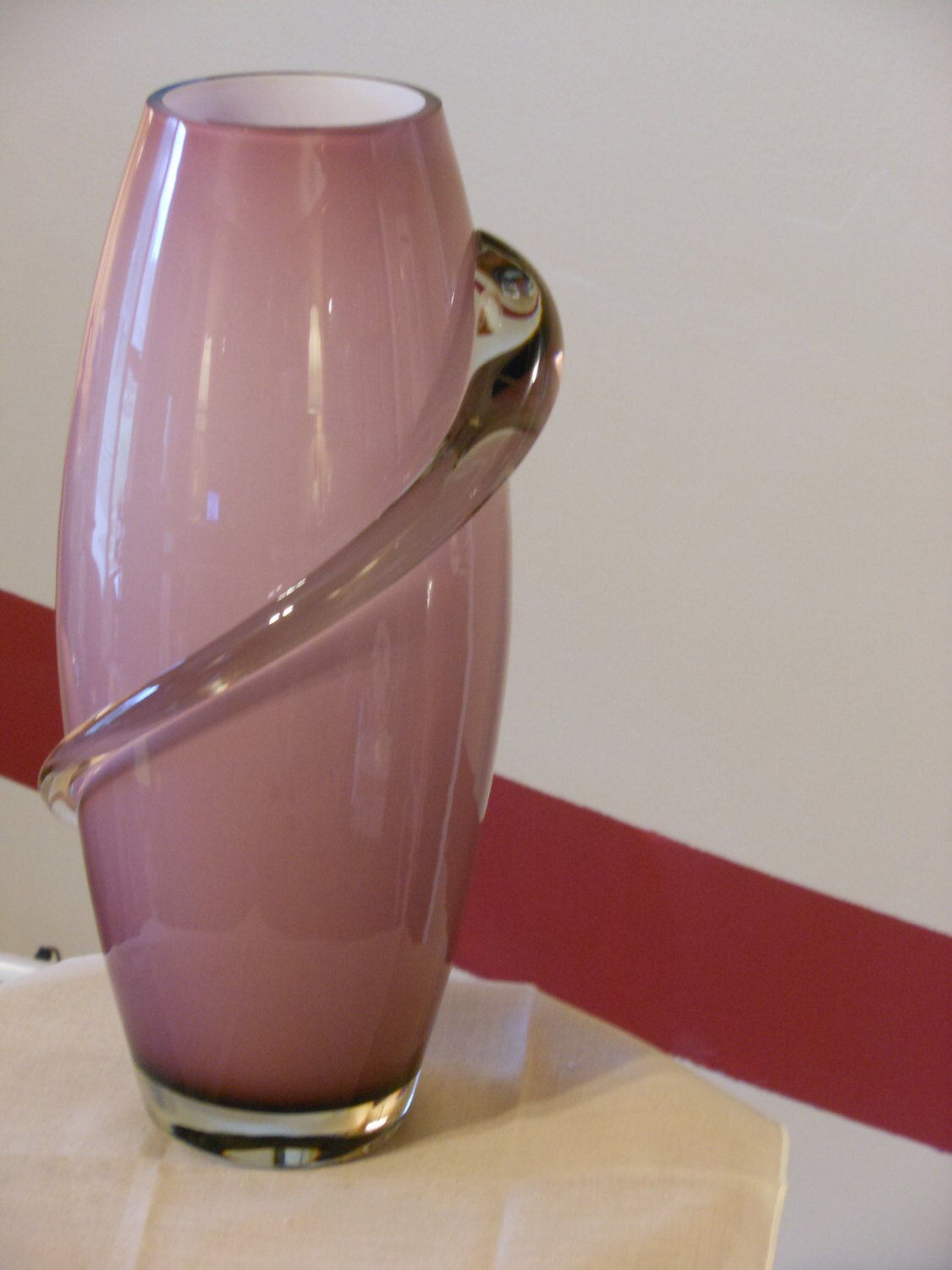 Tall Stylish Mauve Vase