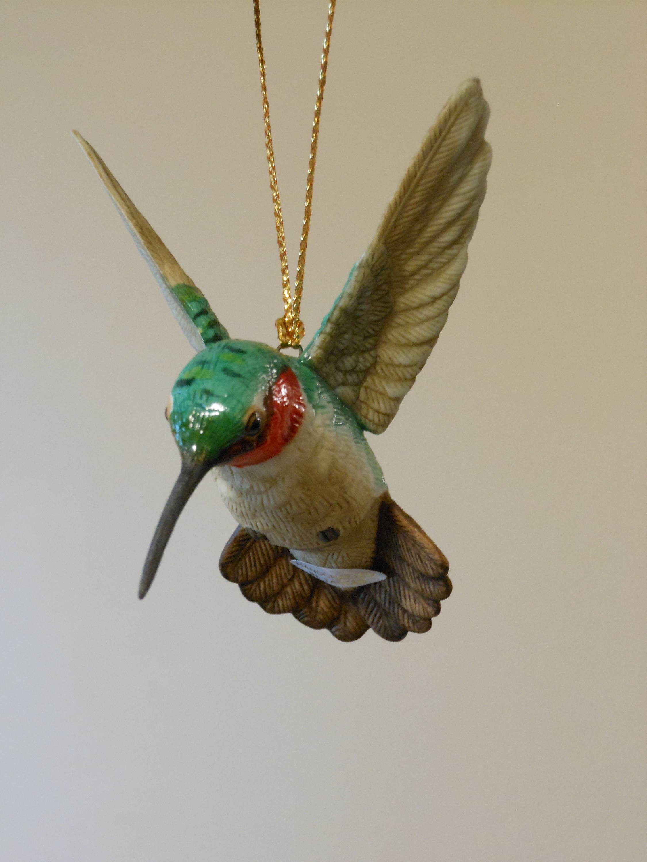 Lenox Fine Porcelain Hummingbird Ornaments: Broadbilled & Rufous