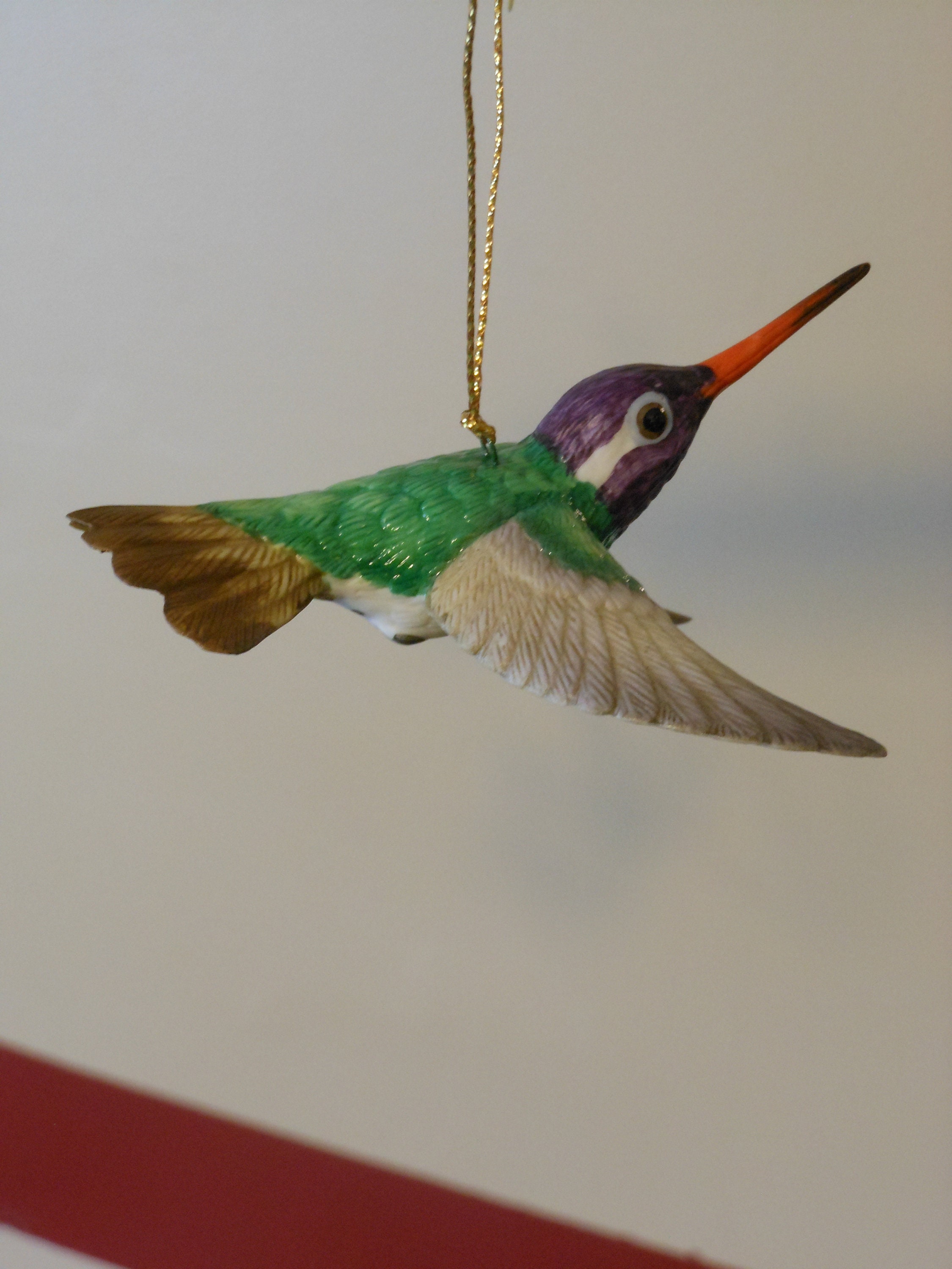 Lenox Fine Porcelain Hummingbird Ornaments: Buff-Billed and White-Eared