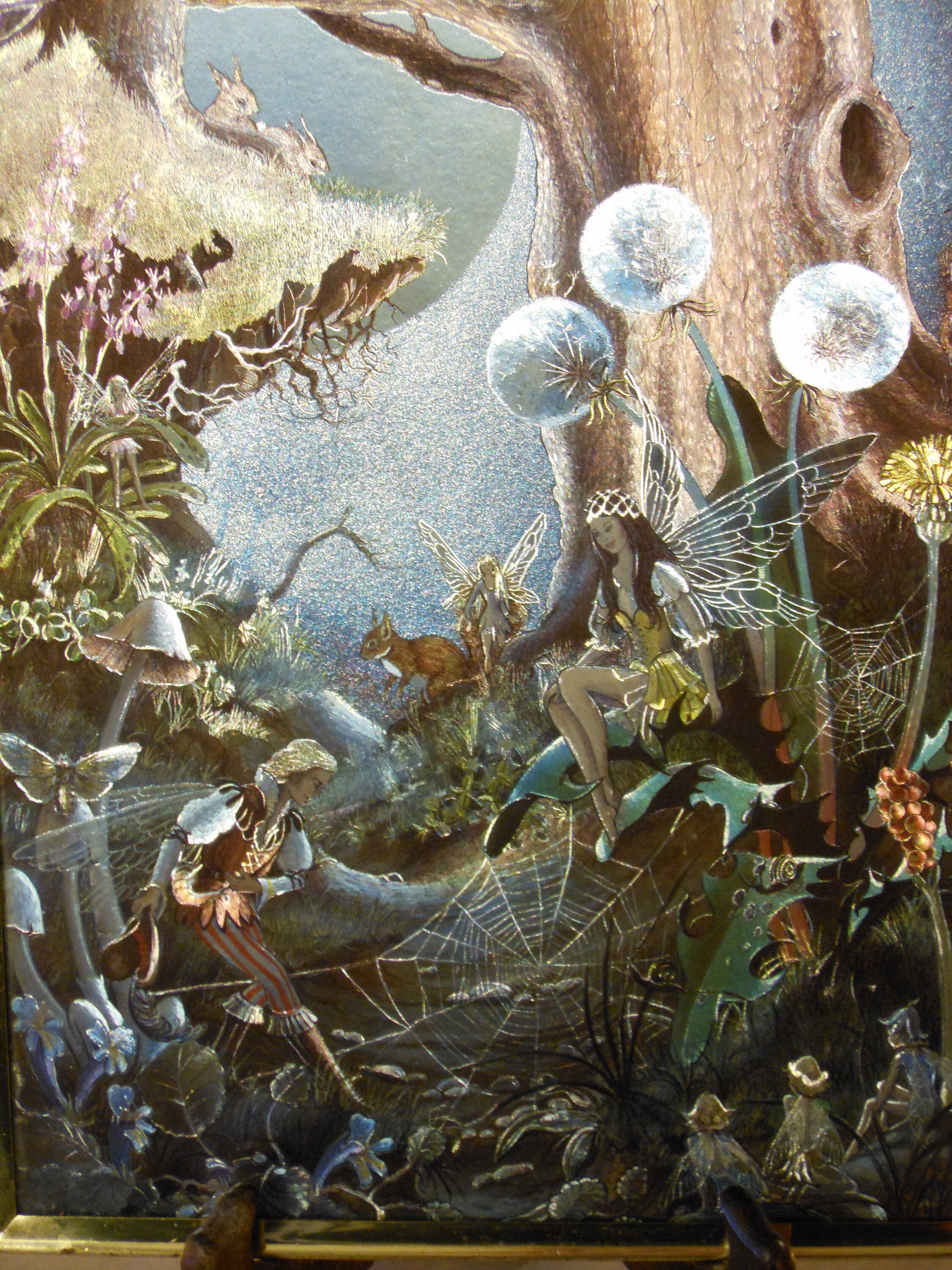 Framed Ron & Jean Henry Dufex Metallic Foil Fantasy Art Print: First ...