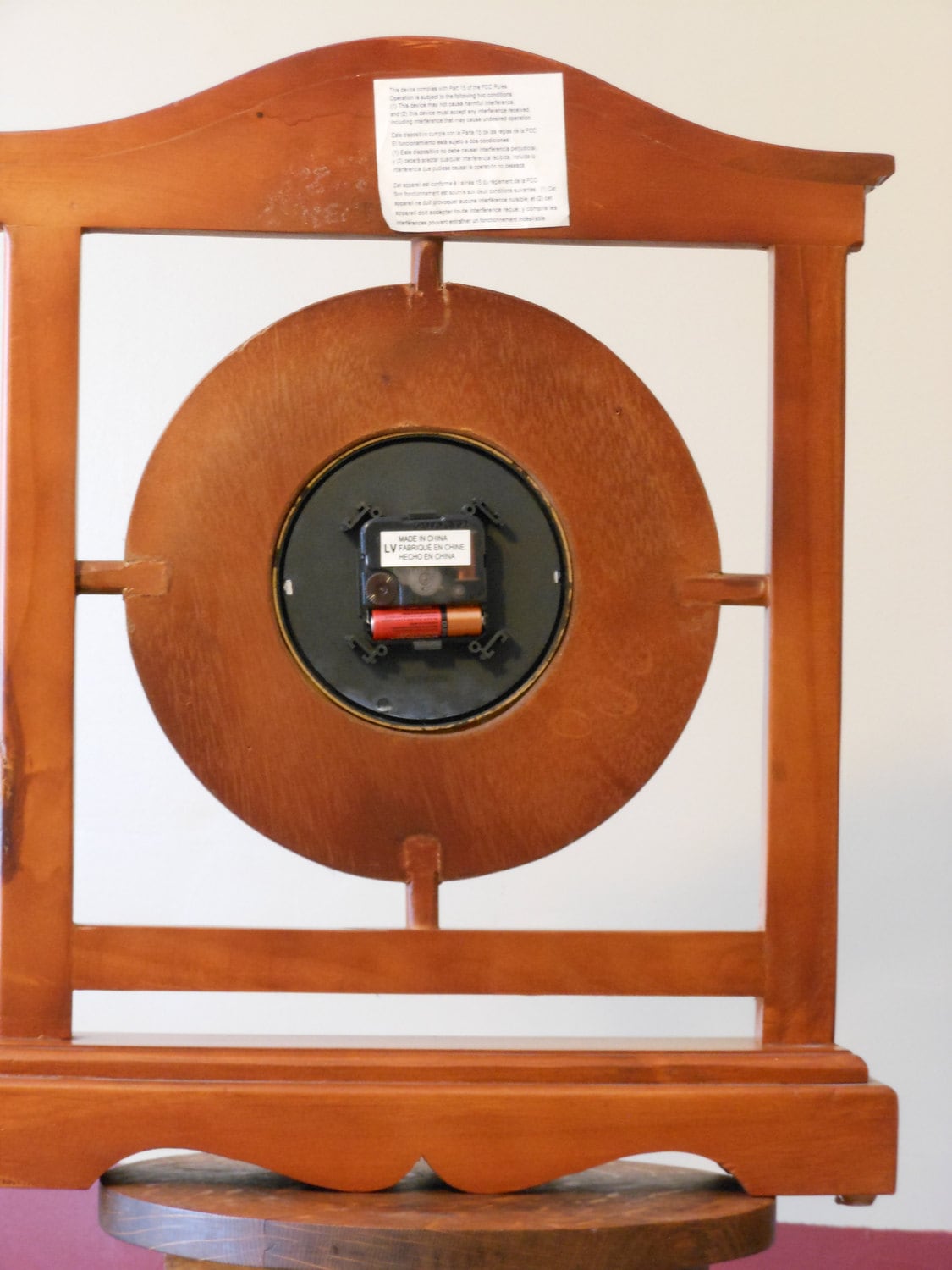 Framed Quartz Movement Mantle or Shelf Clock