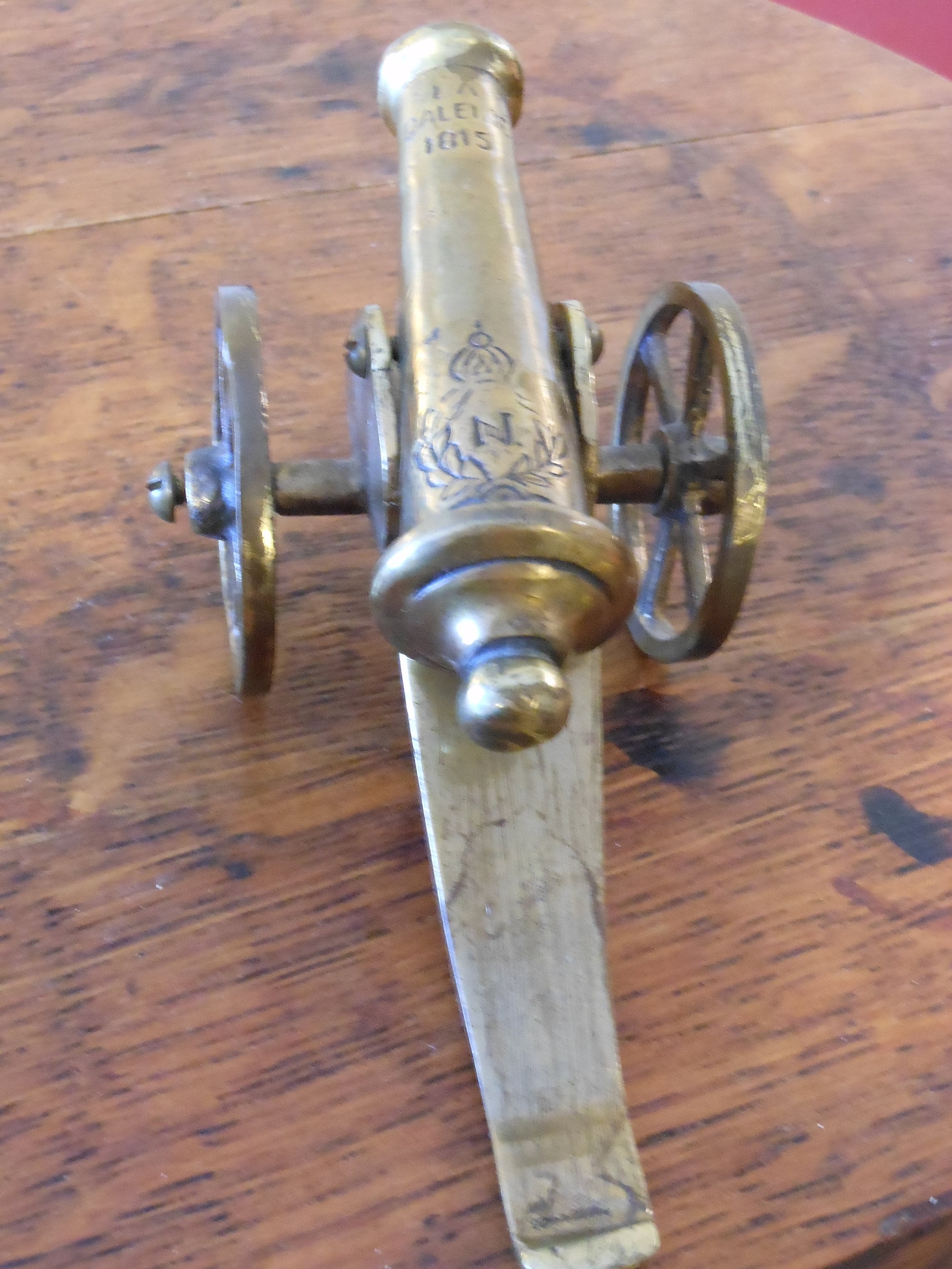 La Baleine 1815 Belgian Solid Brass Cannon