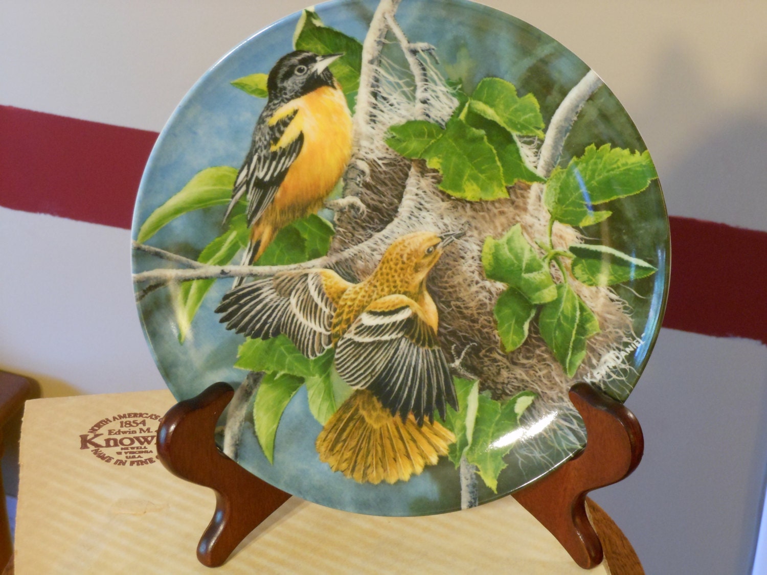 Three Plates. Artist Kevin Daniel for Knowles Fine China. Encyclopedia ...