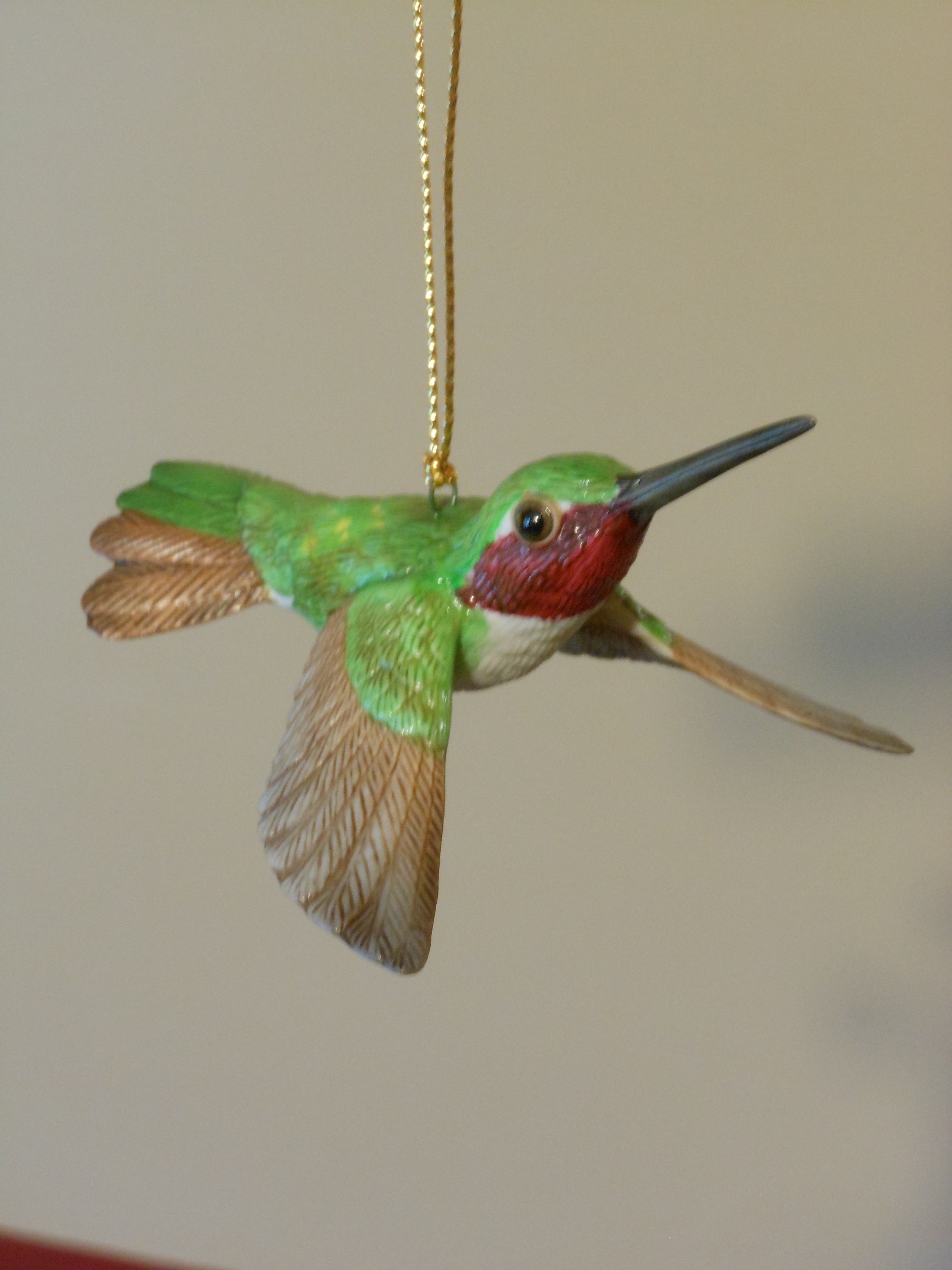 Lenox Fine Porcelain Hummingbird Ornaments: Buff-Billed and White-Eared