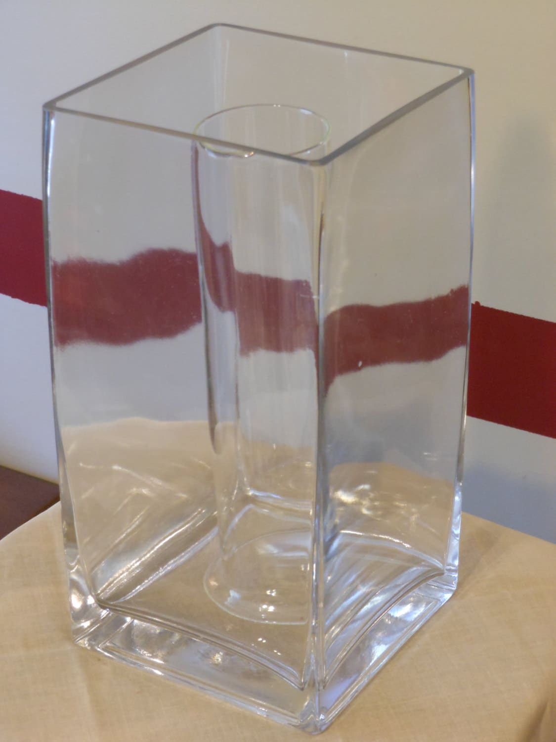 36 Long Rectangular Glass Vase - Glass Designs