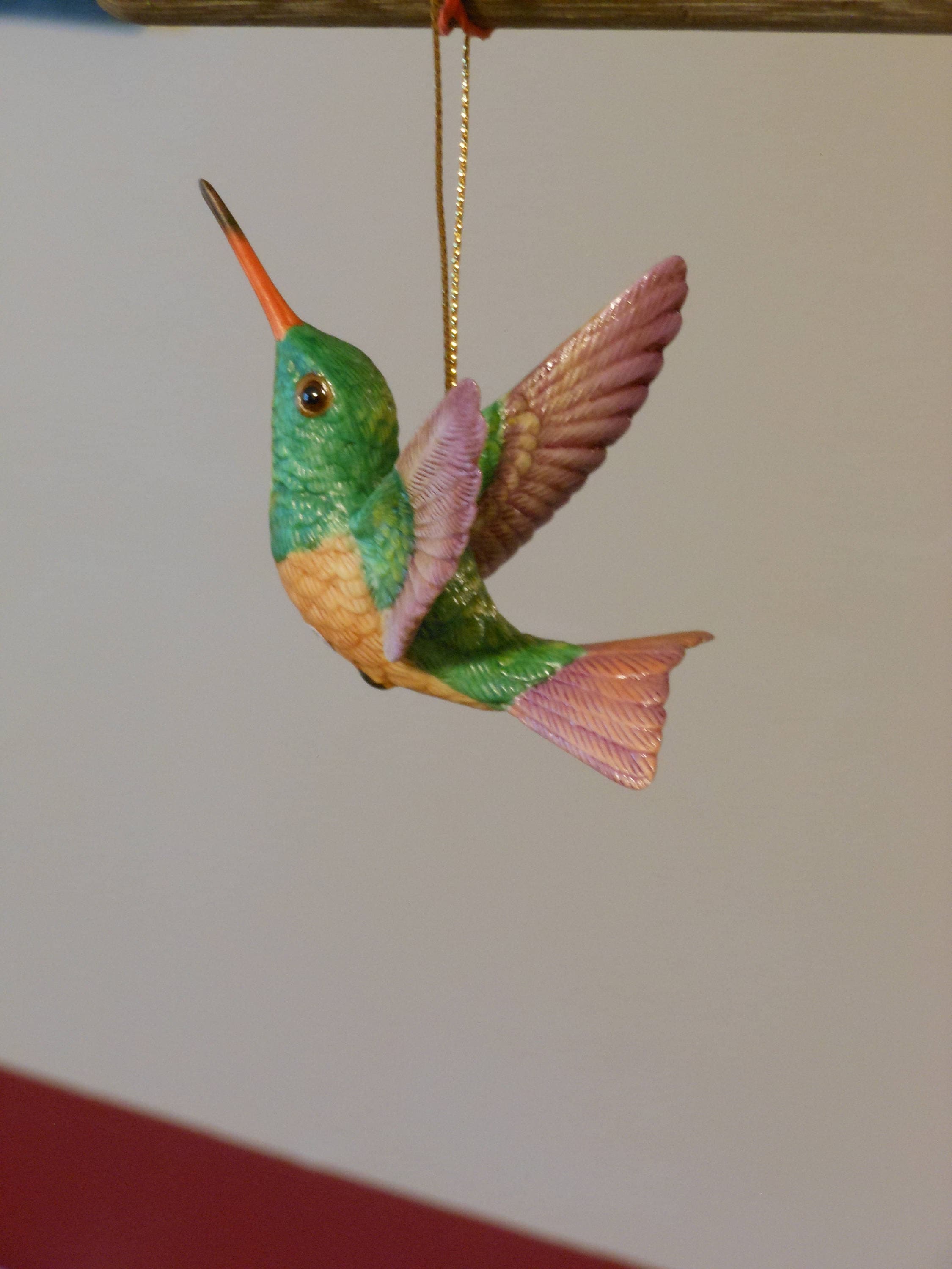 Lenox Fine Porcelain Hummingbird Ornaments: Buff-Billed and White-Eared