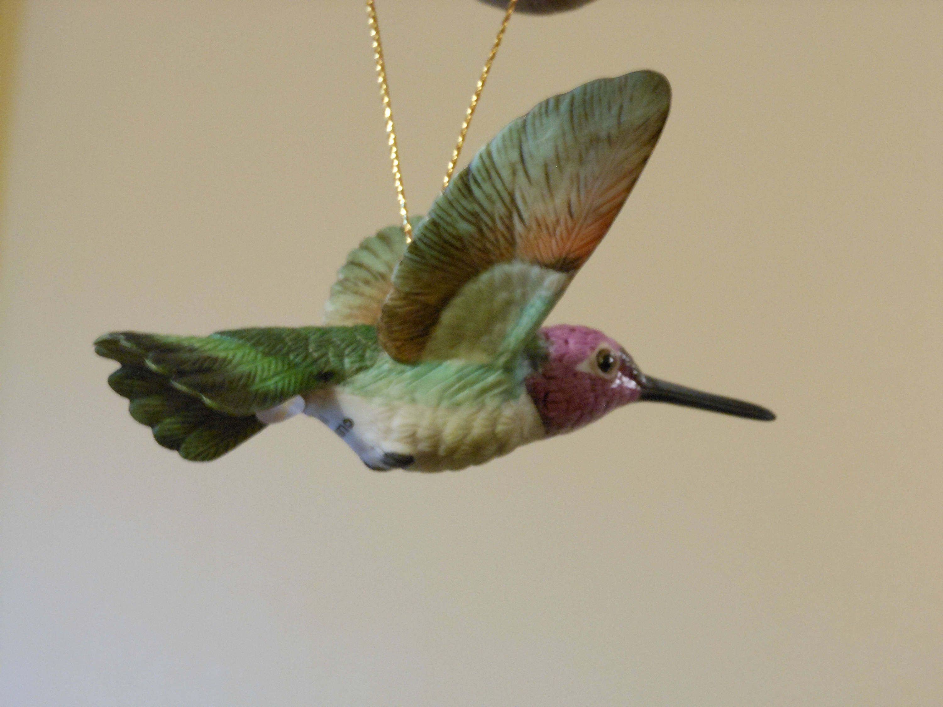 Lenox Fine Porcelain Hummingbird Ornaments: Costa's & Anna's