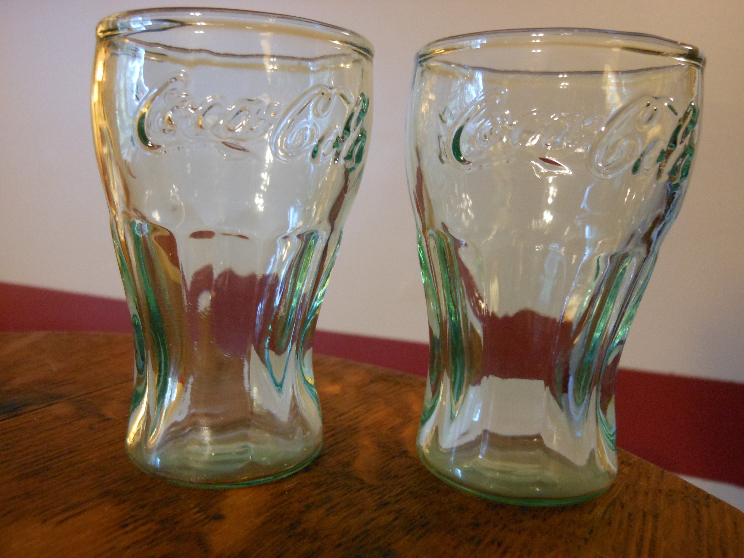 Two Small Coca-Cola Glasses