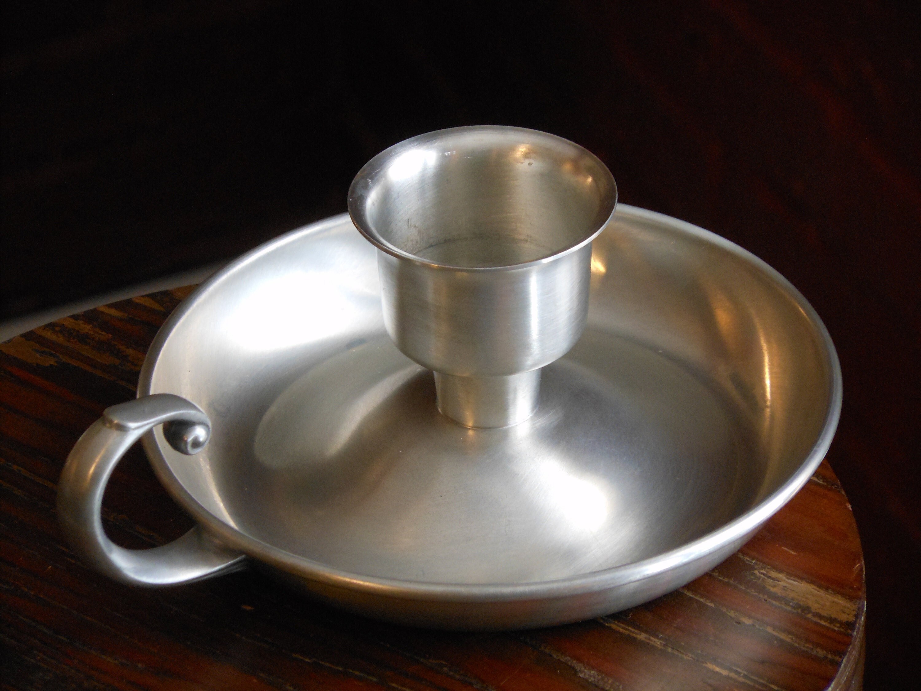 Preisner Colonial Style Pewter Candlestick Holder