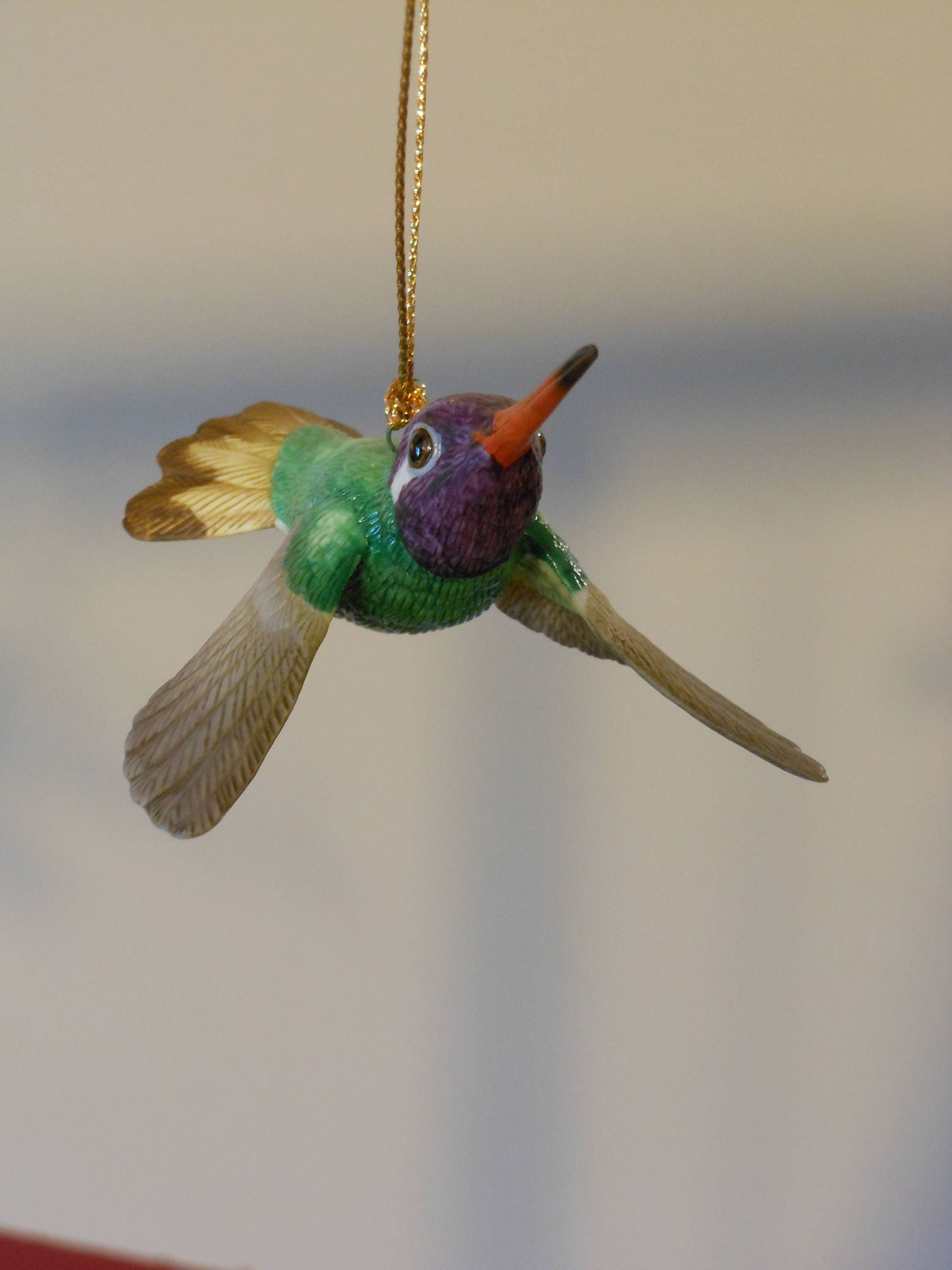 Lenox Fine Porcelain Hummingbird Ornaments: Buff-Billed and White-Eared