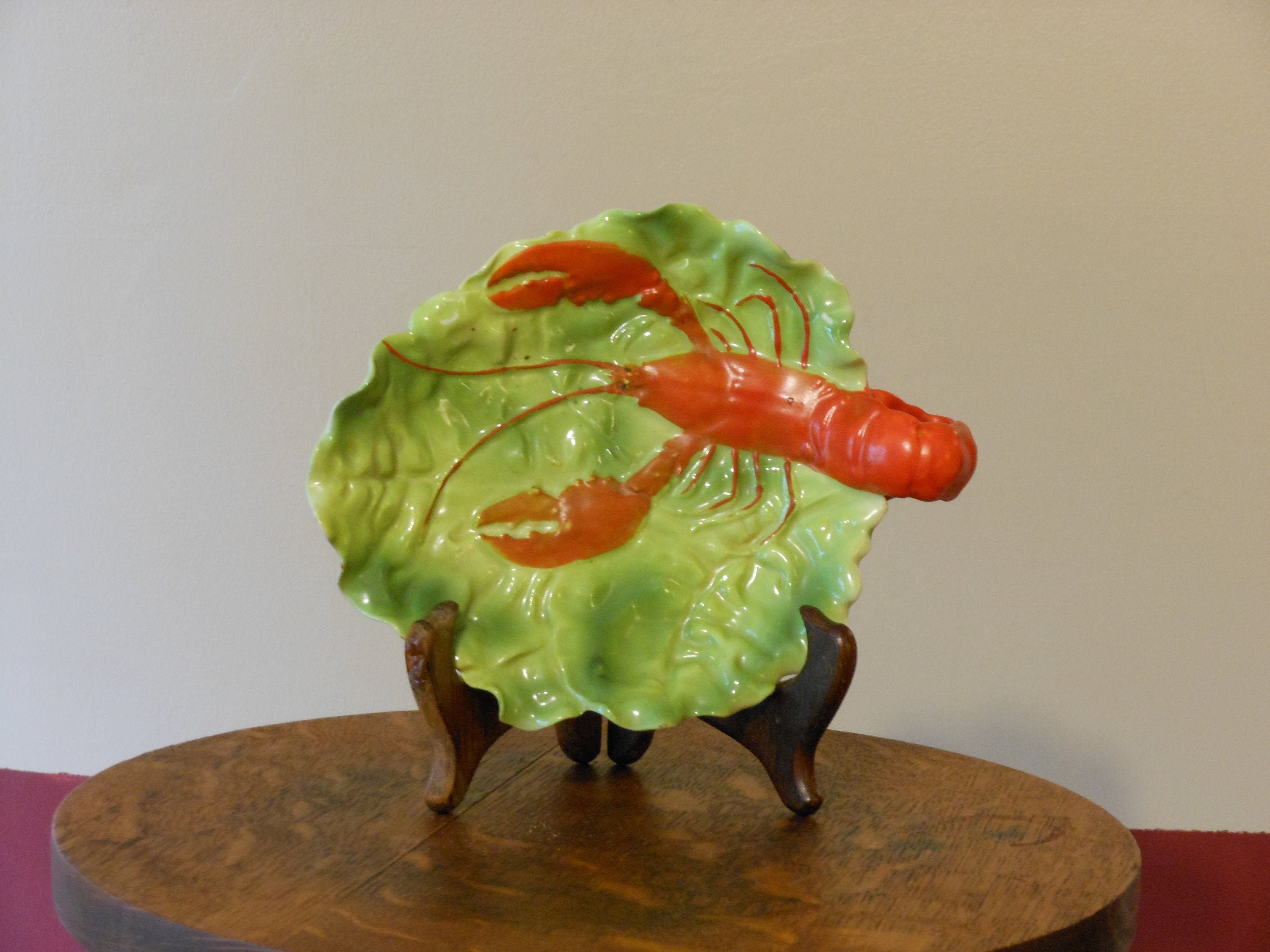 Antique German Lobster Plate