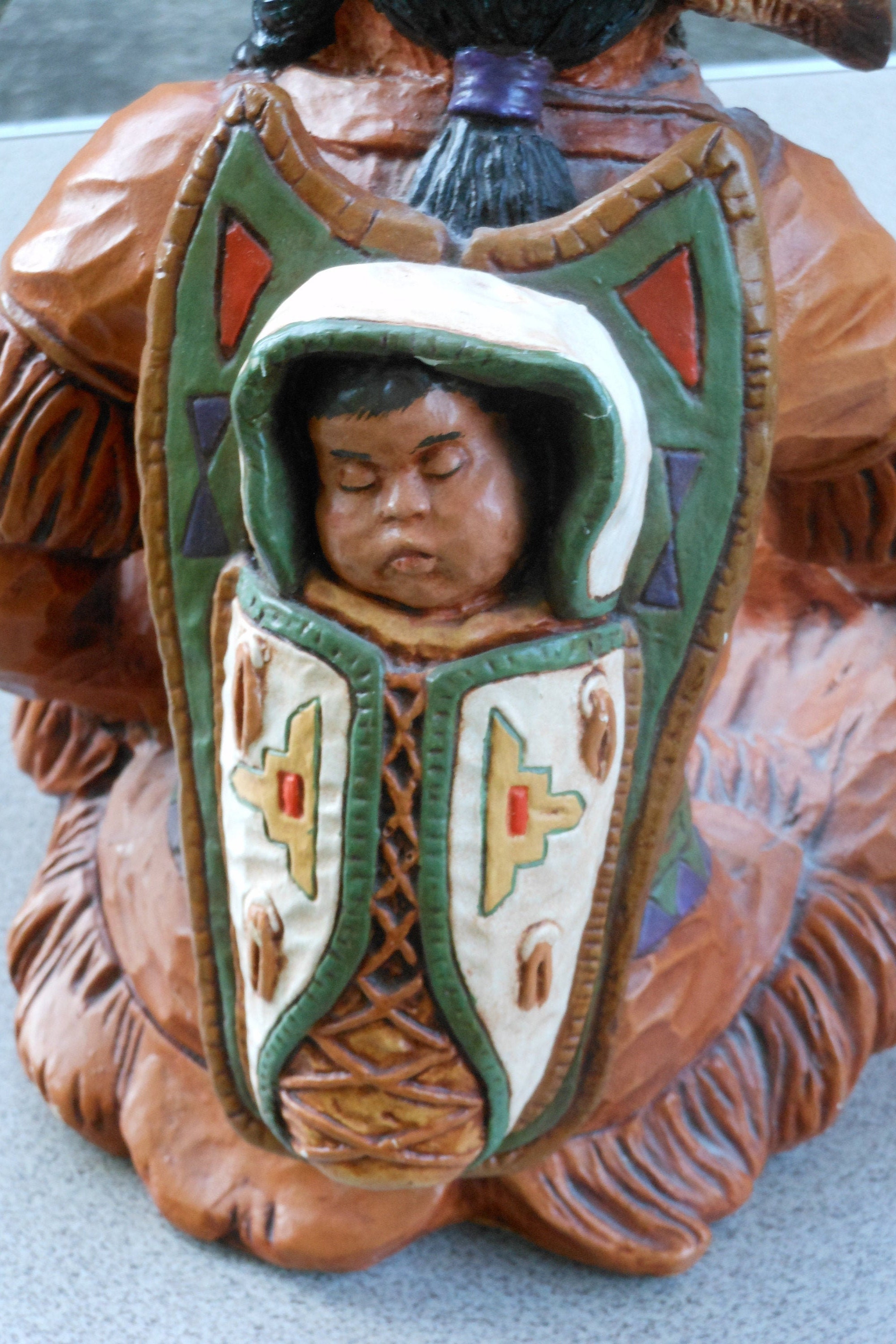 Large Homco Native American Chalk Figures