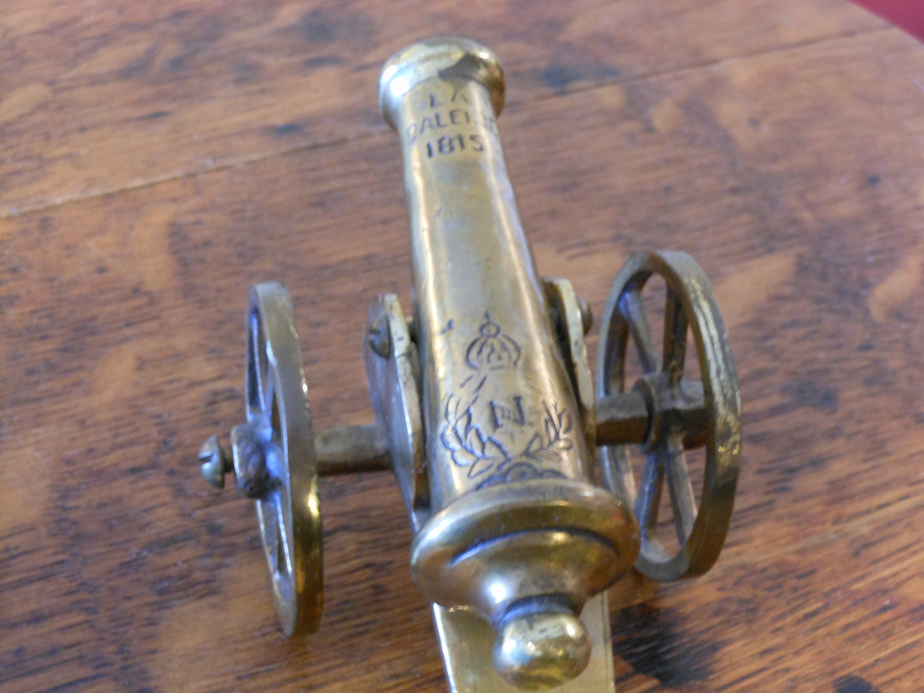 La Baleine 1815 Belgian Solid Brass Cannon