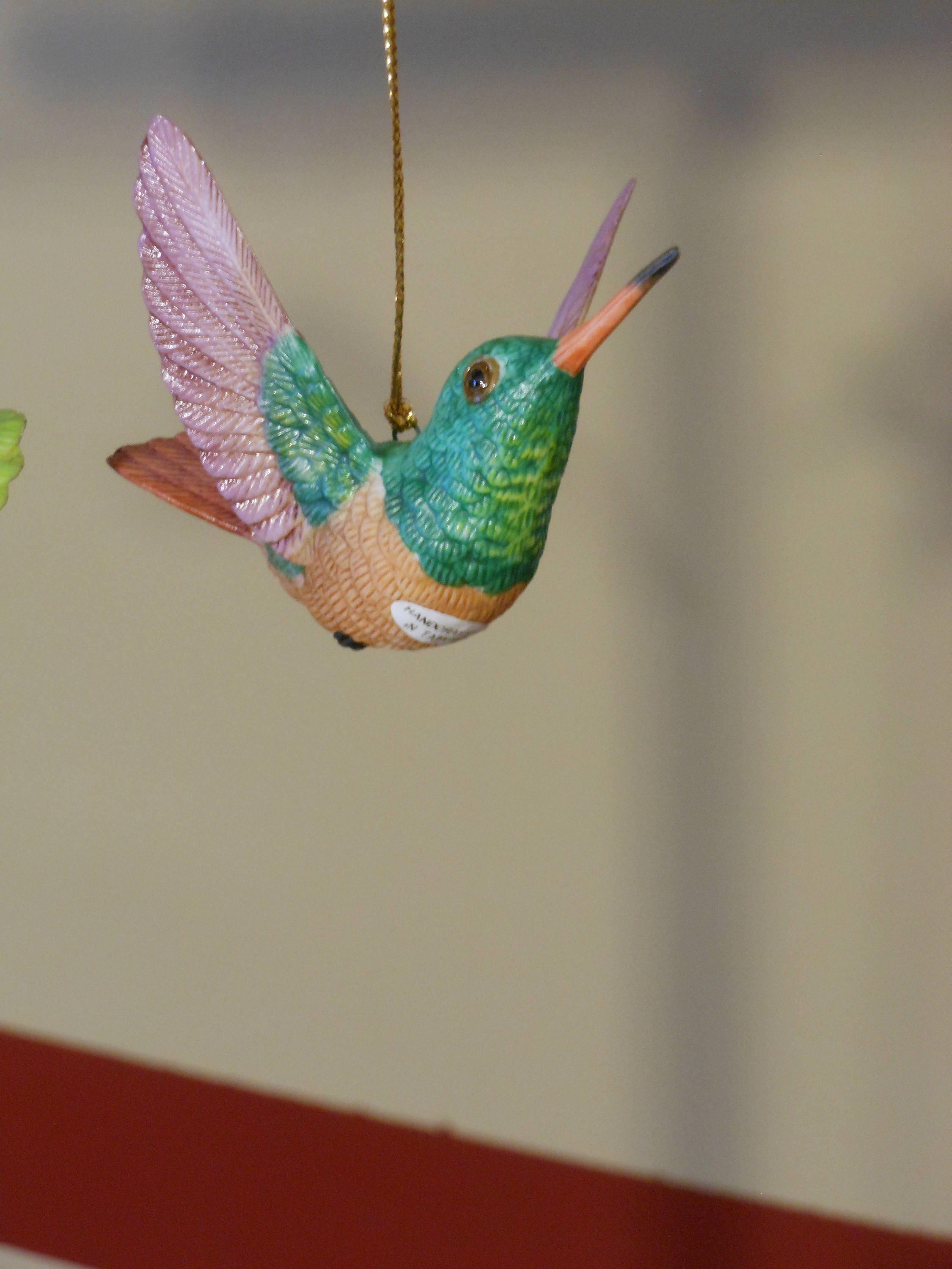 Three Lenox Fine Porcelain Hummingbird Ornaments: Lucifer, Black ...