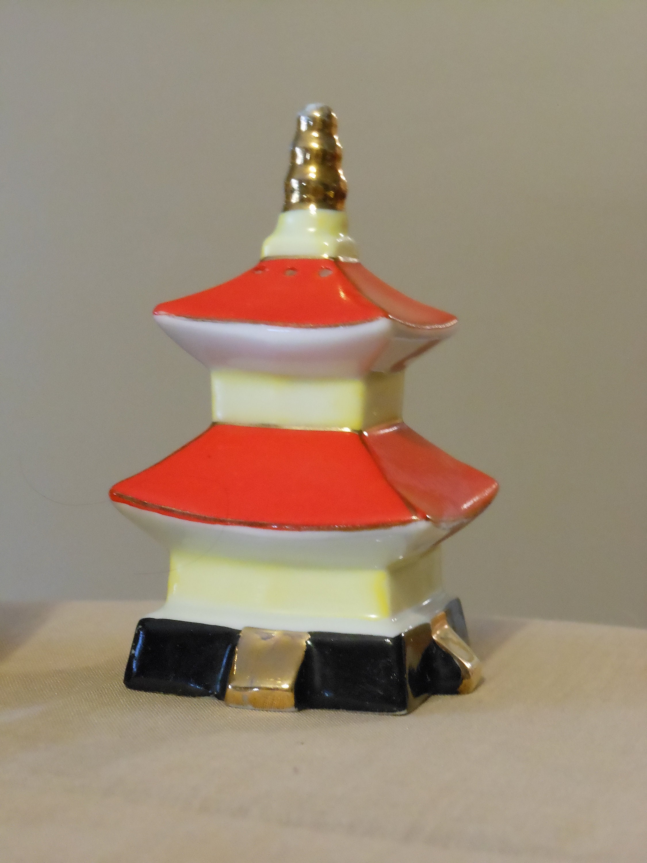 Vintage Pagoda Salt & Pepper Shakers