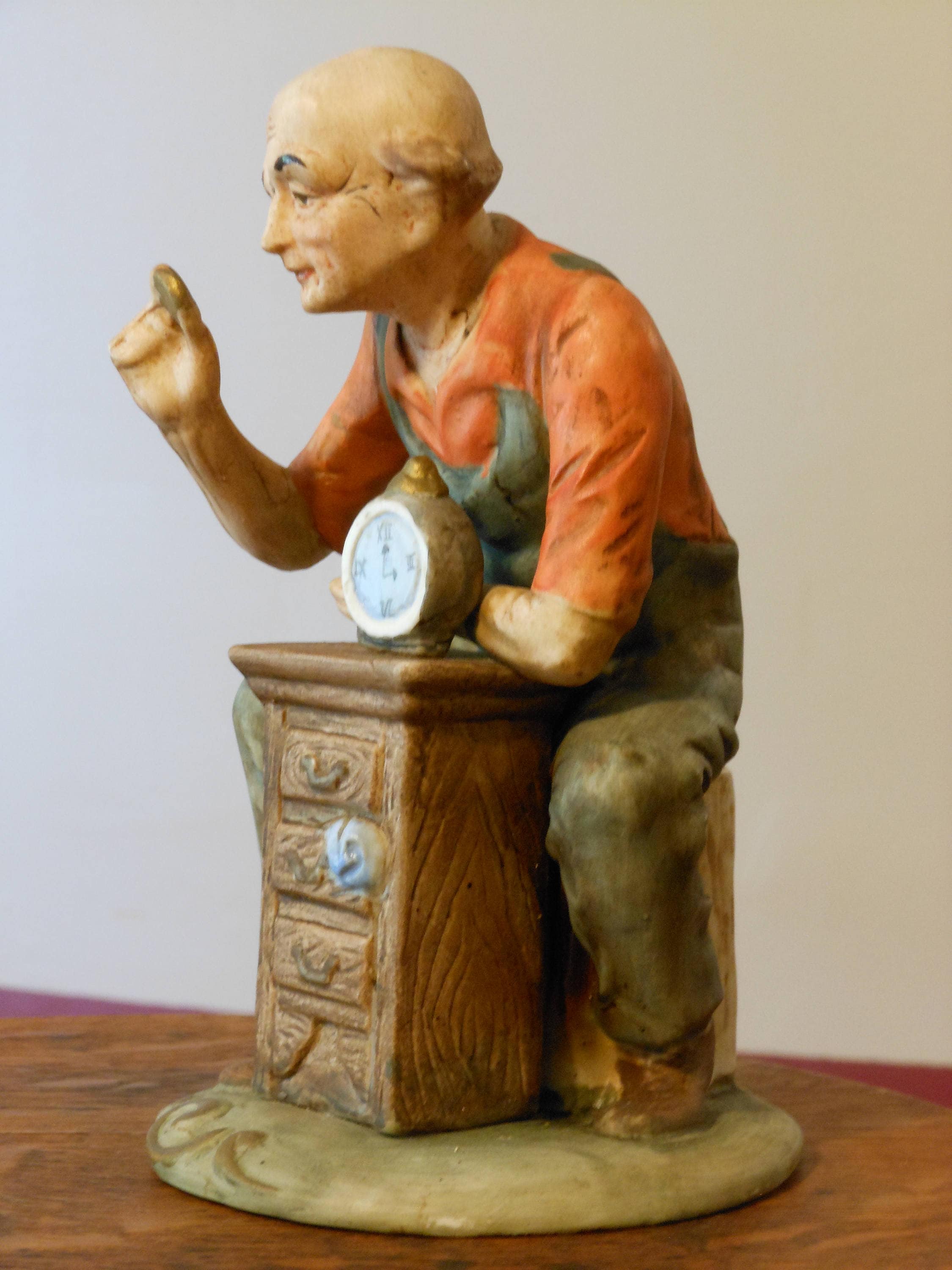 Jeweler, Clock Maker Figurine (RESERVED ITEM)