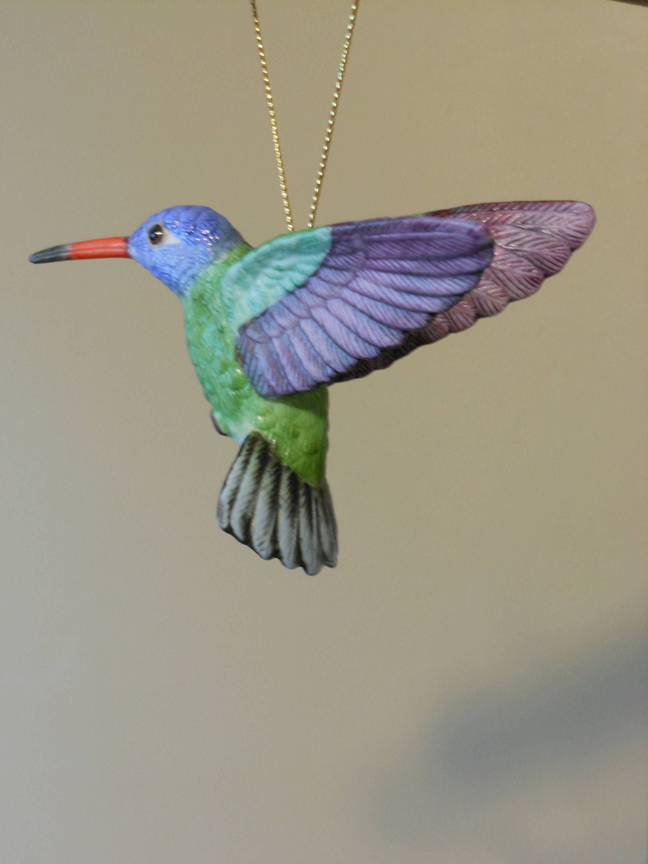 Lenox Fine Porcelain Hummingbird Ornaments: Broadbilled & Rufous
