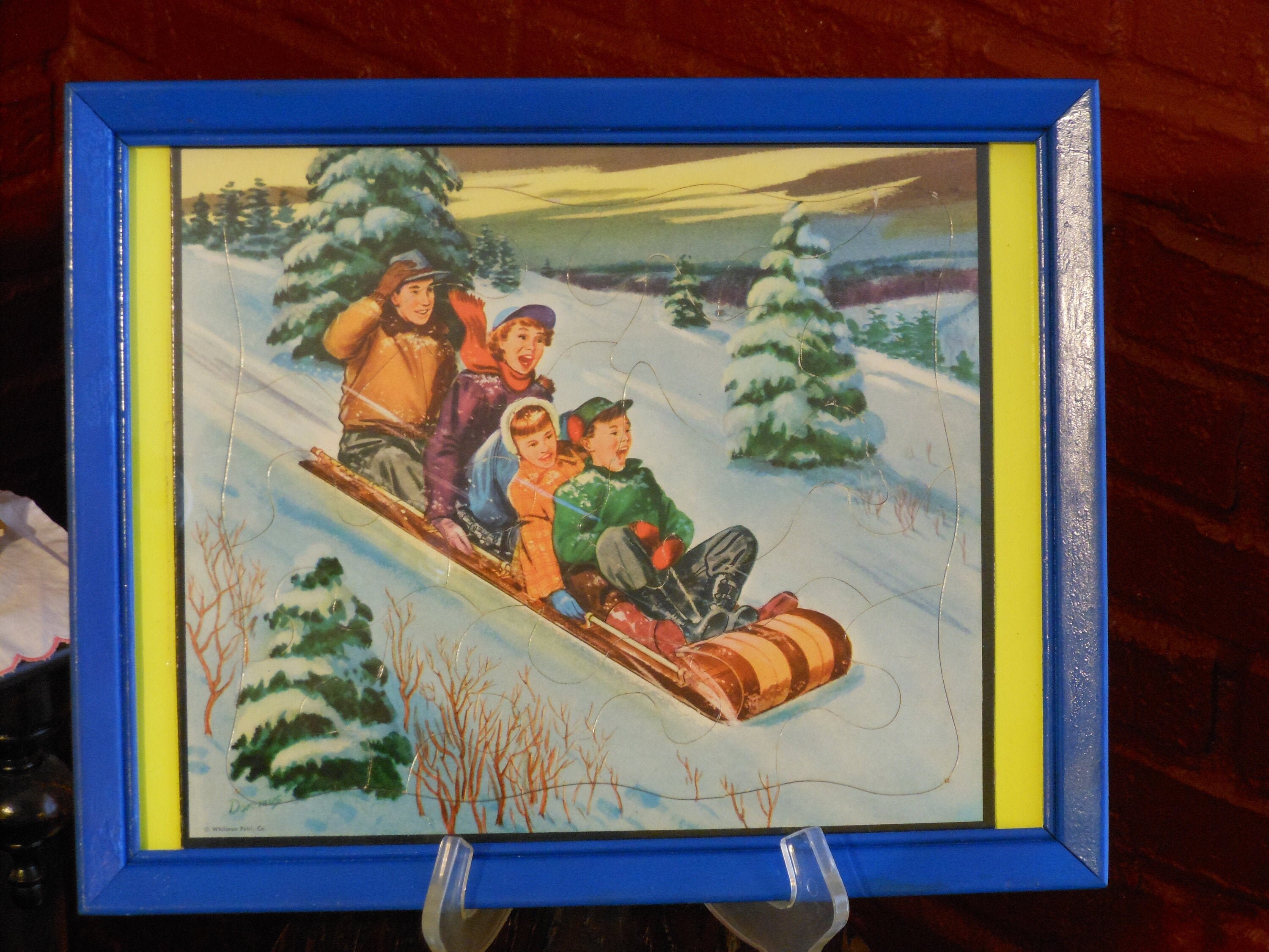 Framed Mid-Century Tray Puzzle