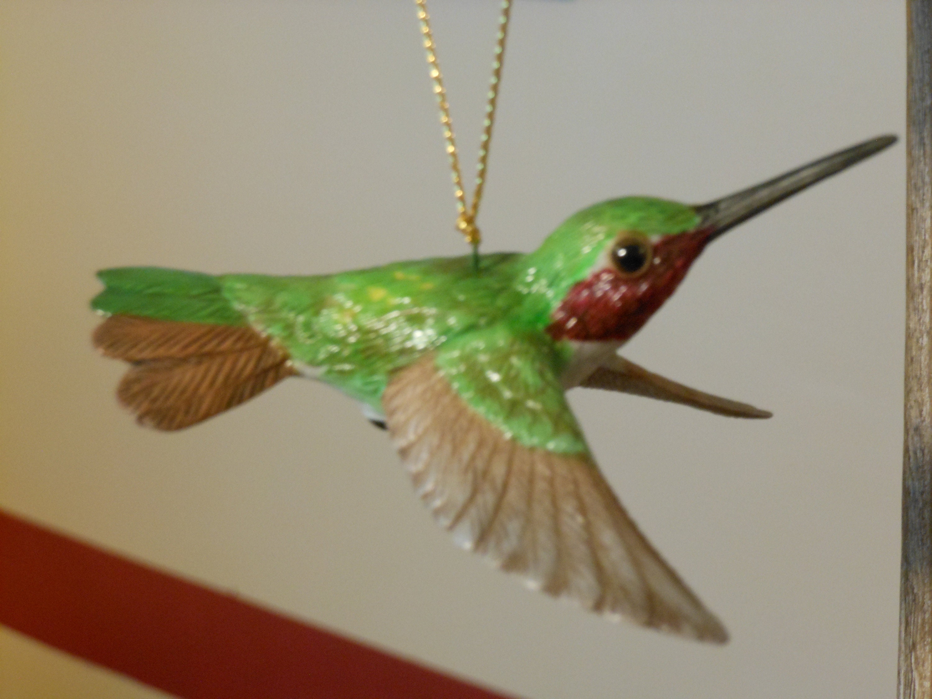 Lenox Fine Porcelain Hummingbird Ornaments: Buff-Billed and White-Eared