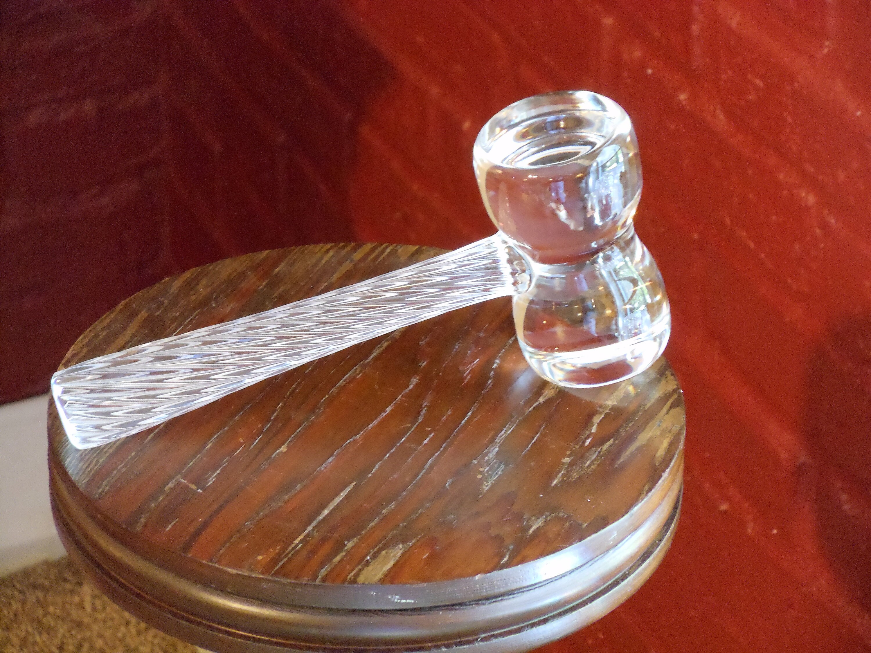 Solid Glass Gavel