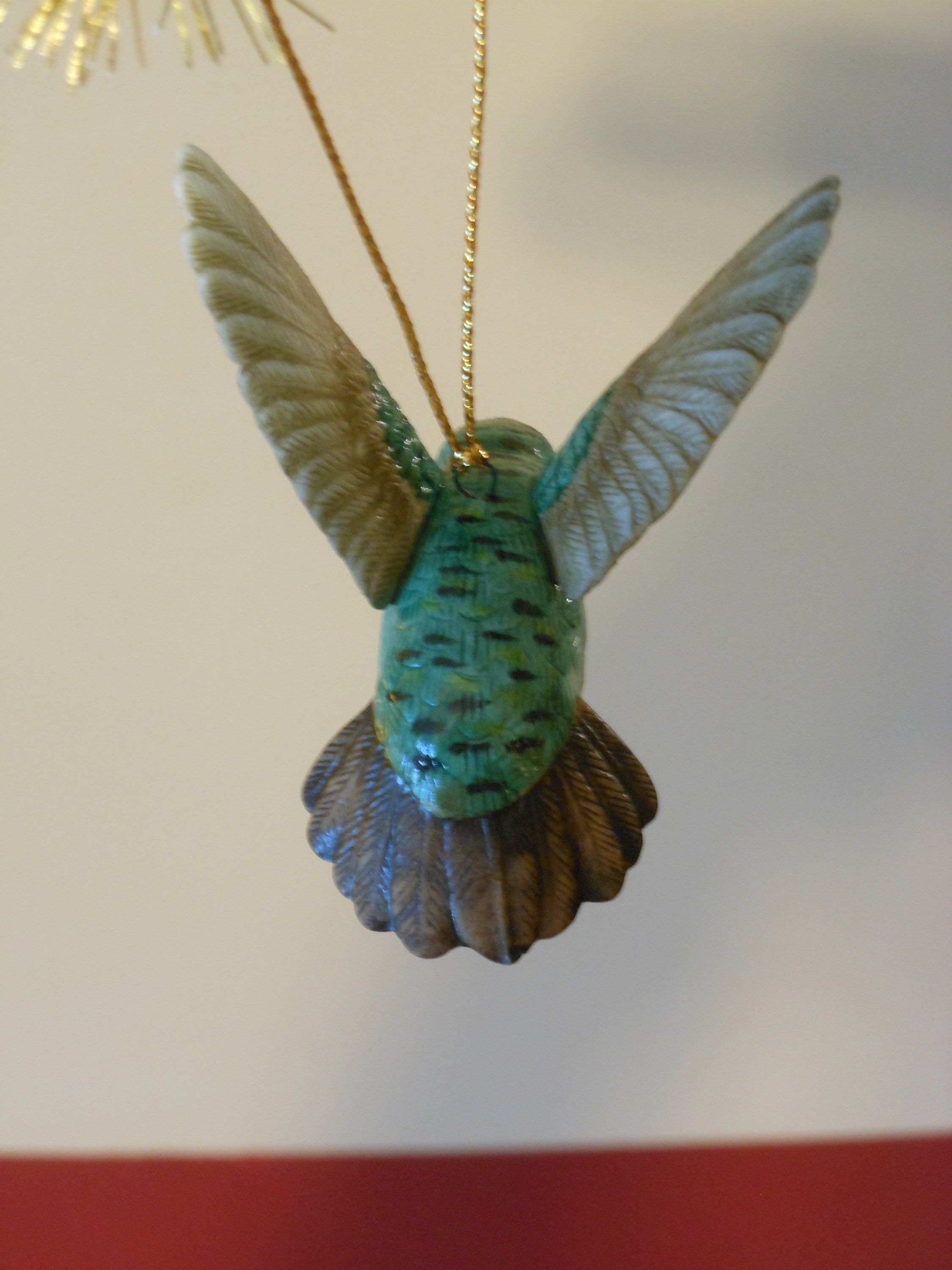 Lenox Fine Porcelain Hummingbird Ornaments: Buff-Billed and White-Eared