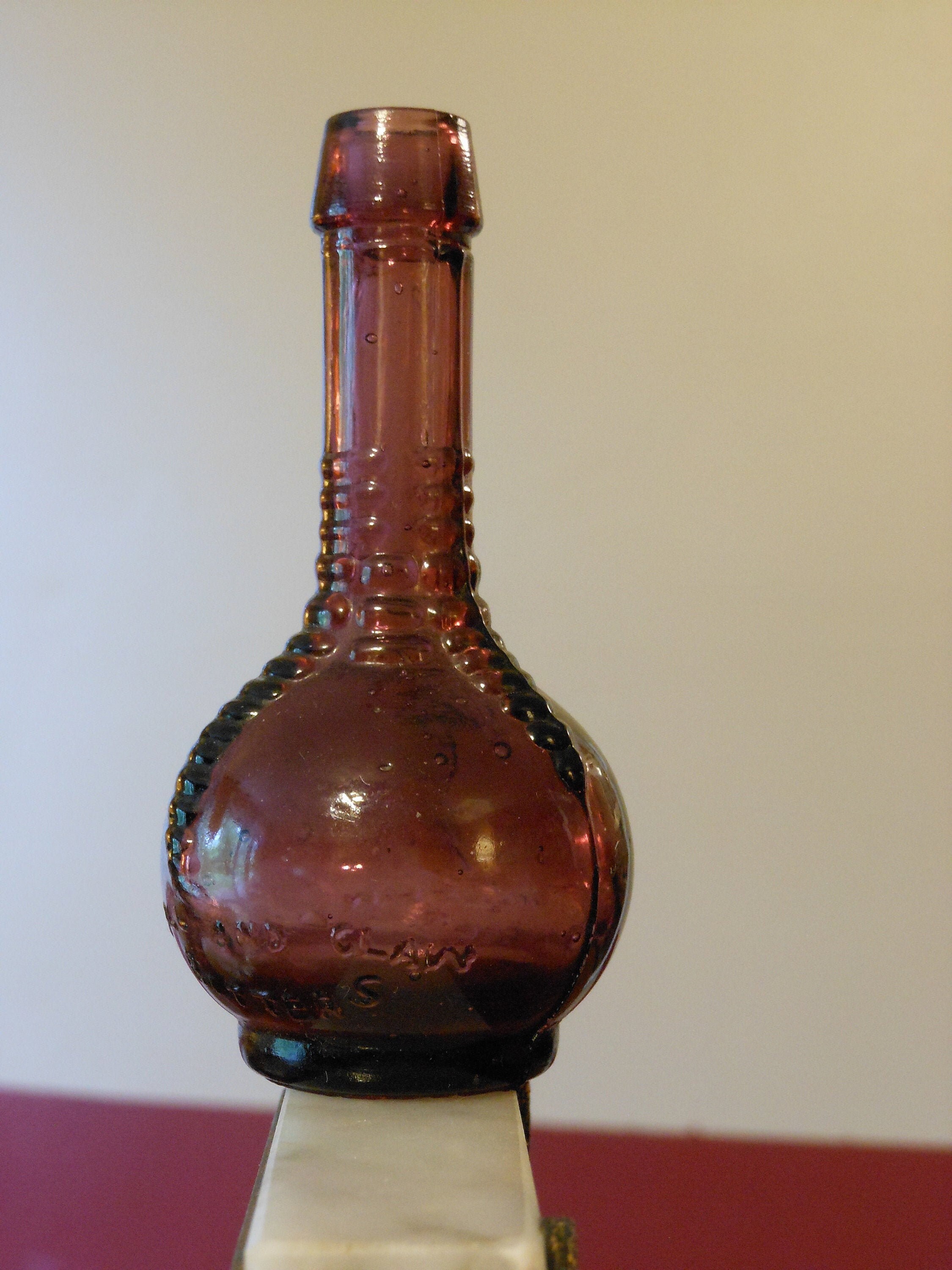 Amethyst Ball & Claw Bitters Miniature Bottle