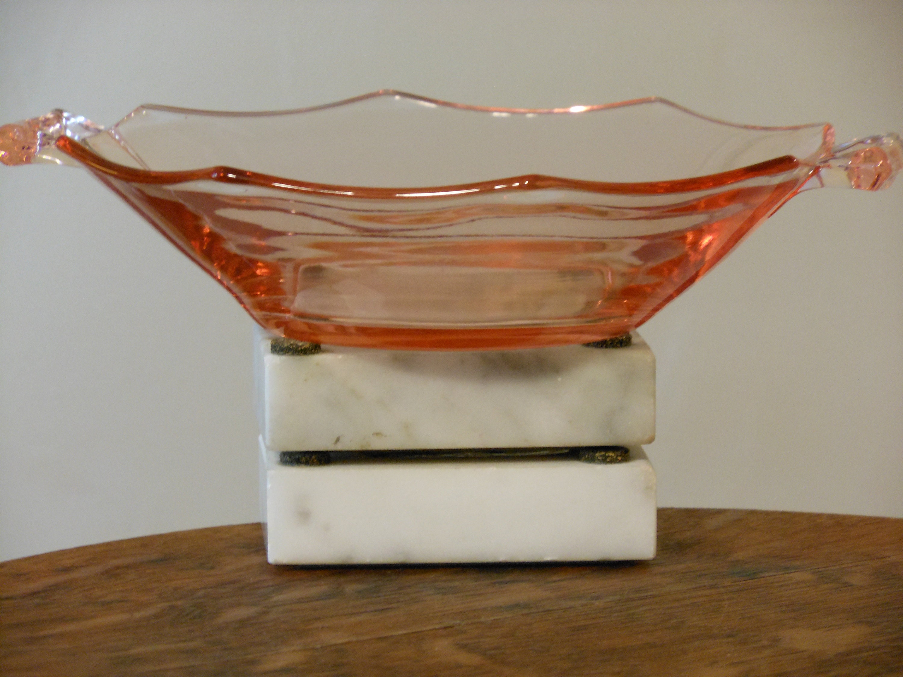 Pink Depression Glass Octagon Dish/Bowl