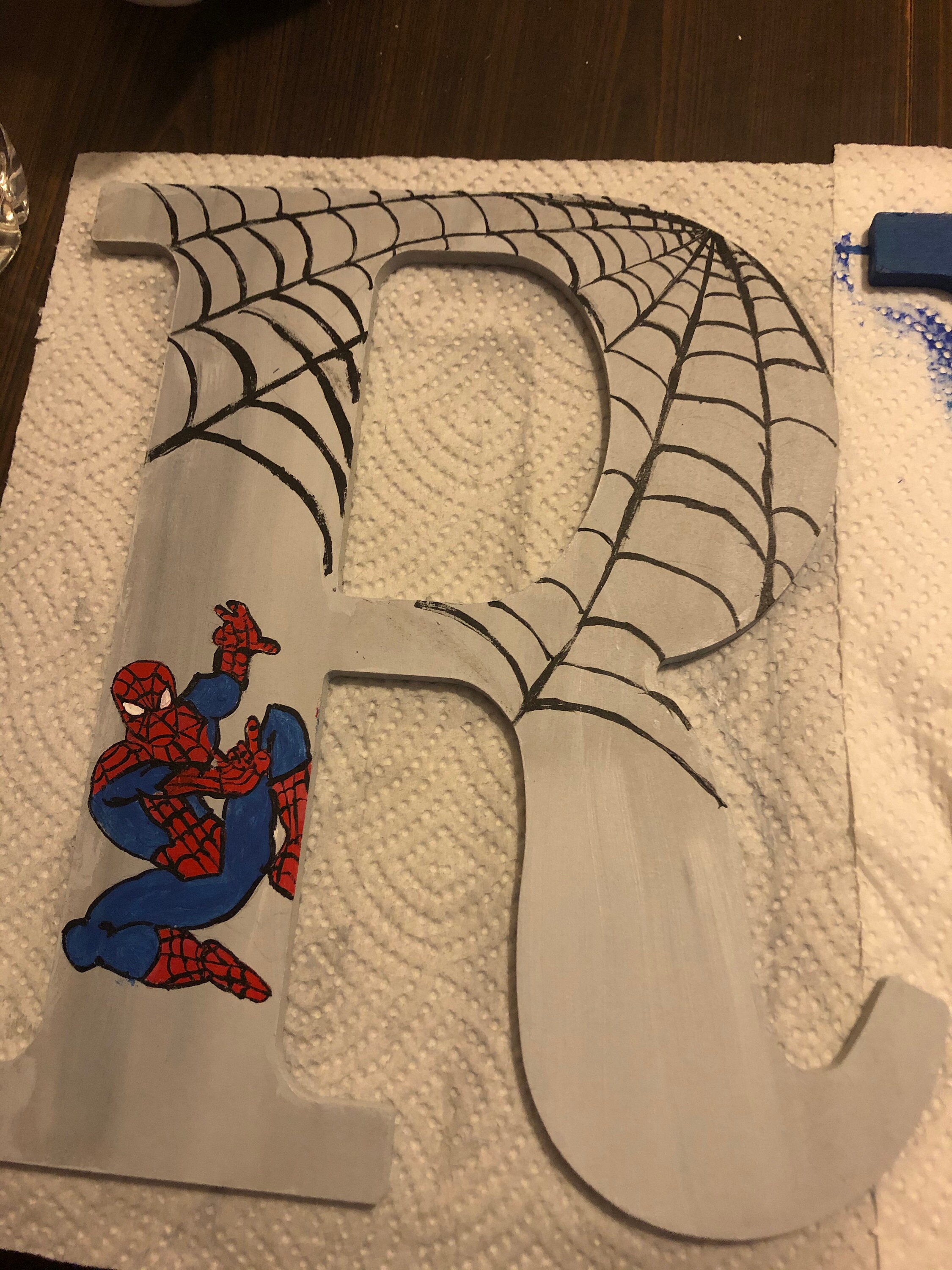 Custom Hand Painted Wooden Letter Superheroes - Etsy