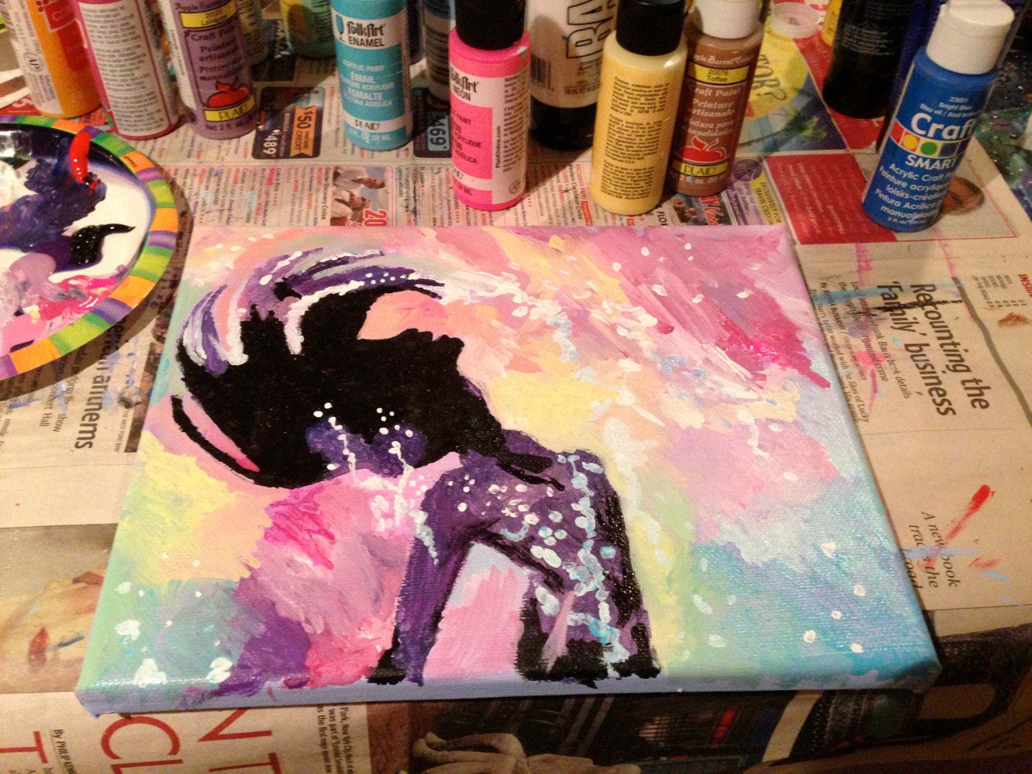 The Little Mermaid Acrylic Painting