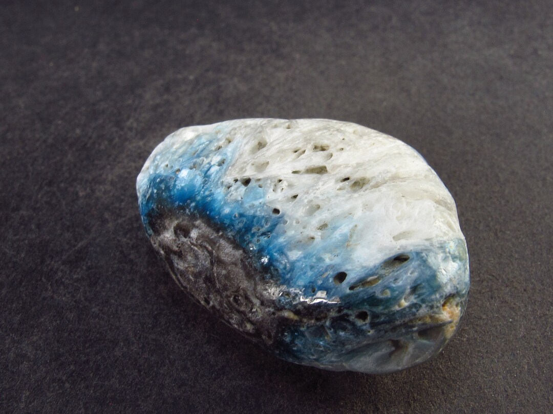 Blue Ice Glacierite Tumbled Stone From Indonesia 1.5 - Etsy
