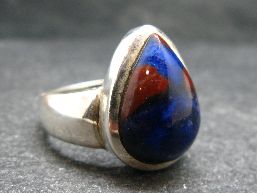 Bustamite & Sugilite Silver 925 Ring From South Africa Size 9 - Etsy