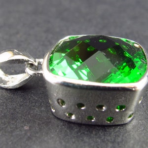 Helenite Gaia Stone Gem Sterling Silver Pendentif de - Etsy France