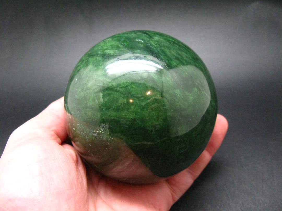 Nephrite Jade 3.5 Sphere Ball From Canada 1092 Grams - Etsy
