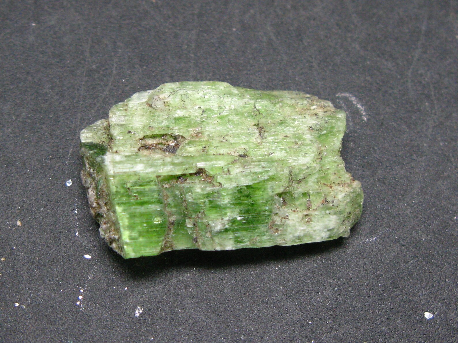 Rare Elongated Neon Green Tremolite chrome-tremolite Crystal | Etsy