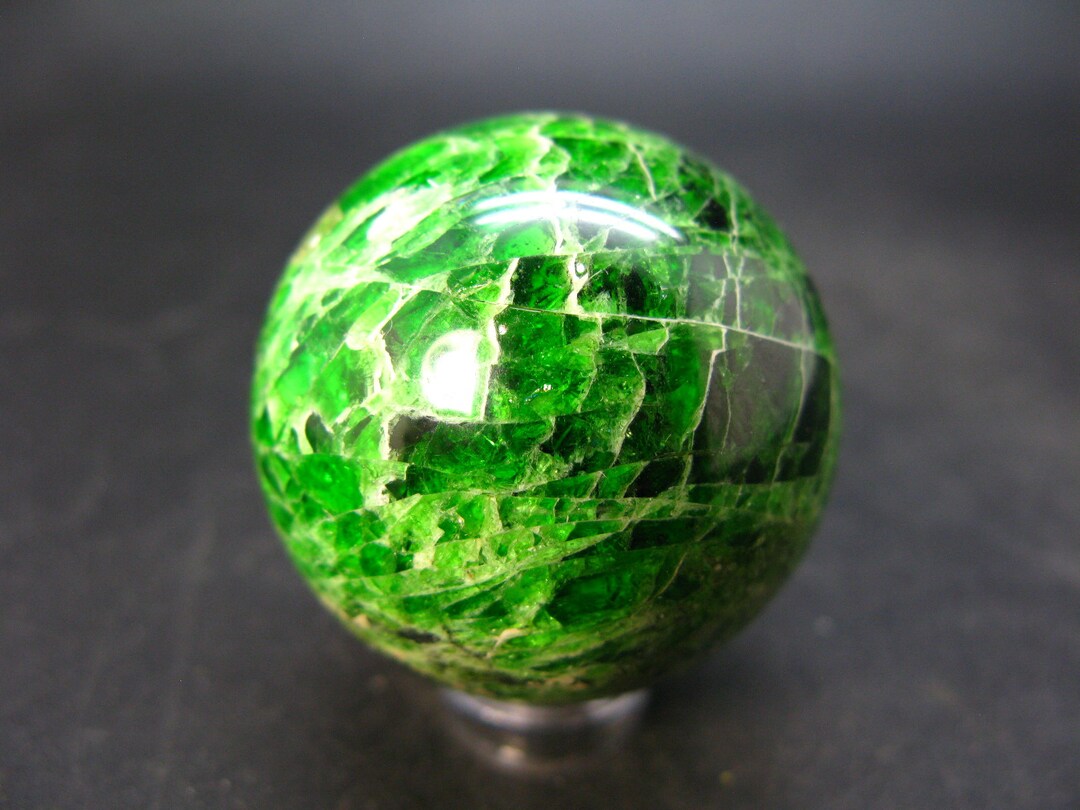 Gem Chrome Diopside Ball Sphere From Russia 1.5 87 - Etsy